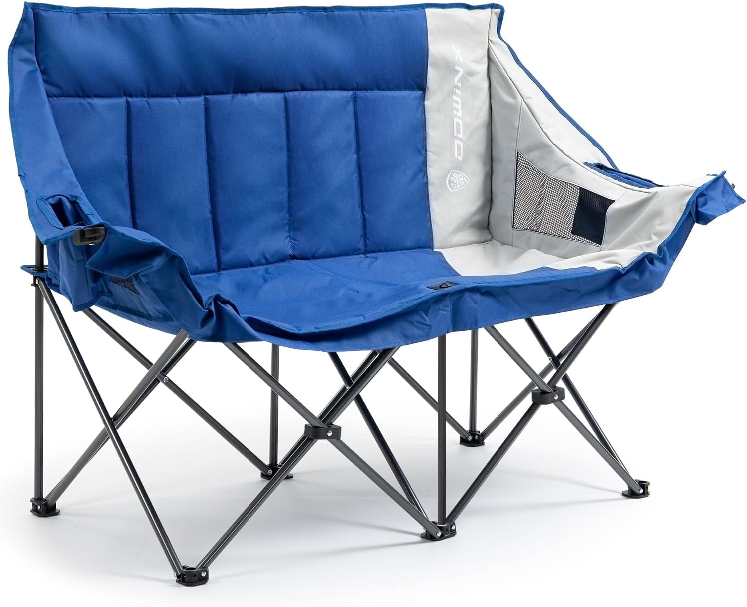Dowinx Double Camping Chair Loveseat, Portable Folding Outdoor Lawn ...