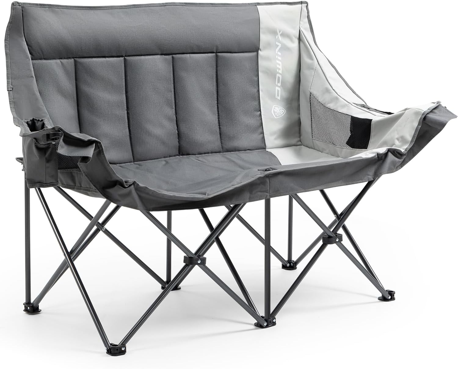 Dowinx Double Camping Chair Loveseat, Portable Folding Outdoor Lawn ...