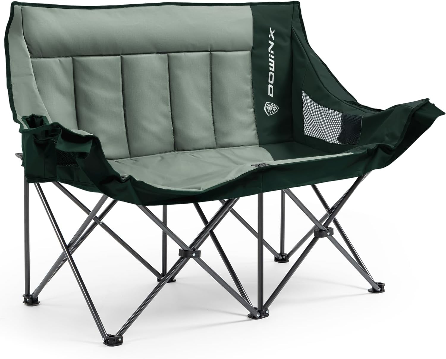 Dowinx Double Camping Chair Loveseat, Portable Folding Outdoor Lawn ...