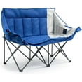 Dowinx Double Camping Chair Portable Folding Outdoor Loveseat with Side ...