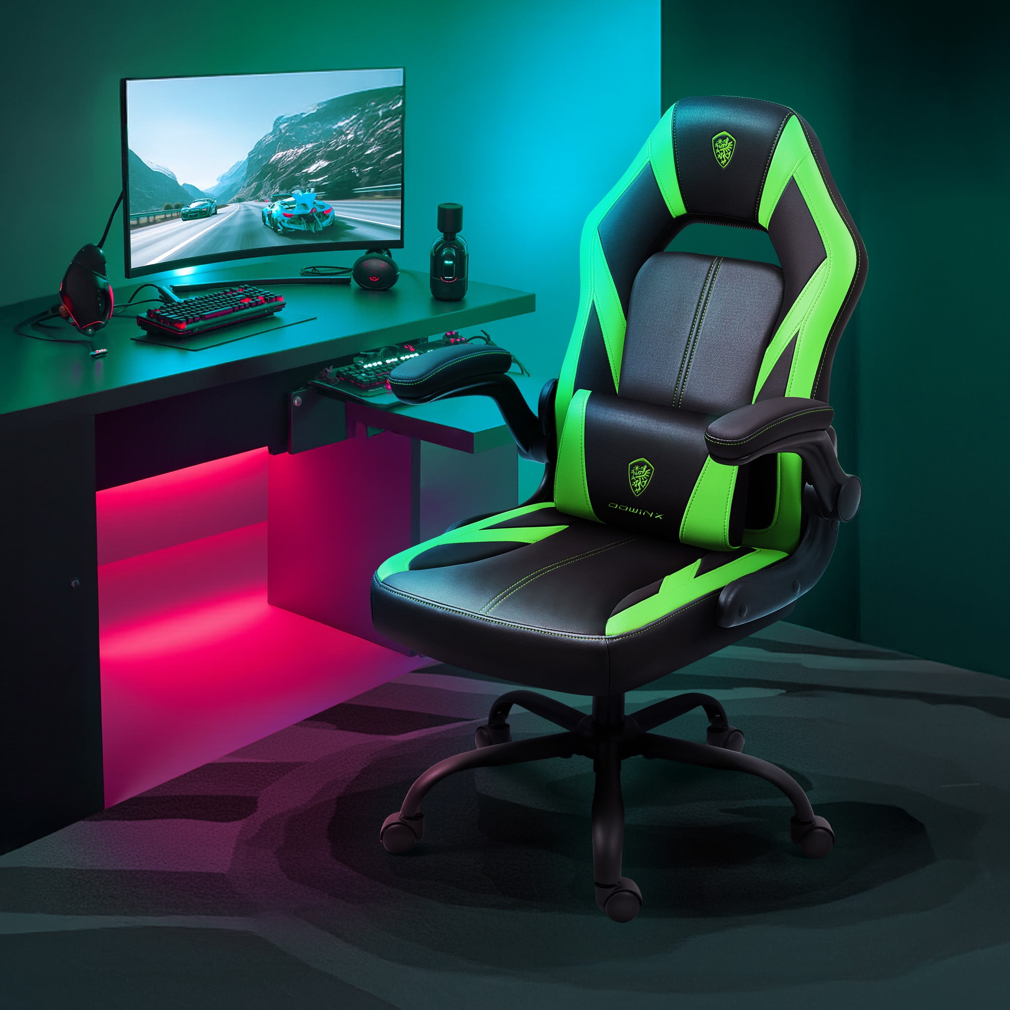 Dowinx Ergonomic Gaming Office Chair – Breathable PU Leather with ...