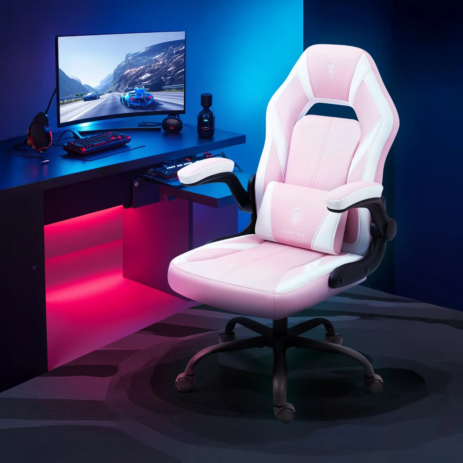 Dowinx Ergonomic Gaming Office Chair – Breathable PU Leather with ...