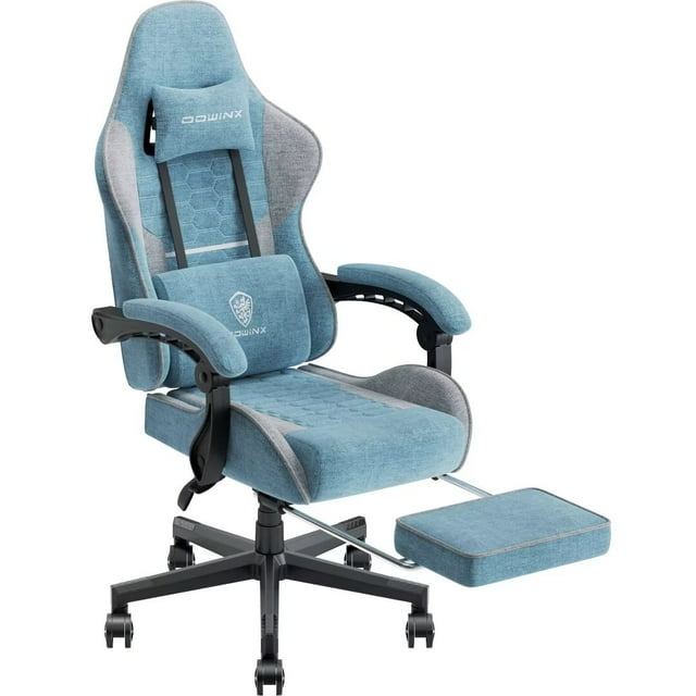 Dowinx Fabric Gaming Chair with Pocket Spring Cushion, Ergonomic ...
