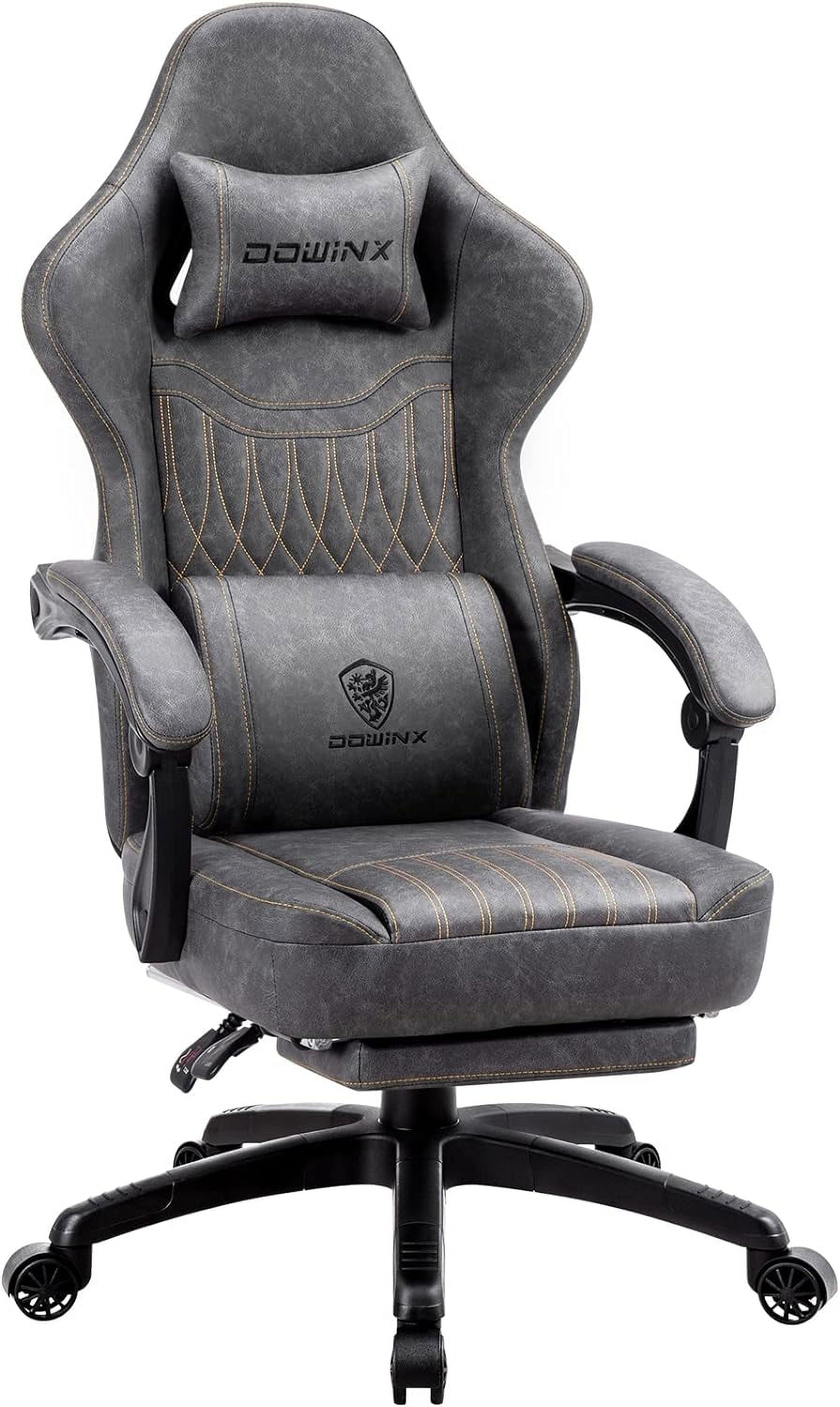 Dowinx Gaming Chair Breathable PU Leather Gamer Chair with Pocket ...