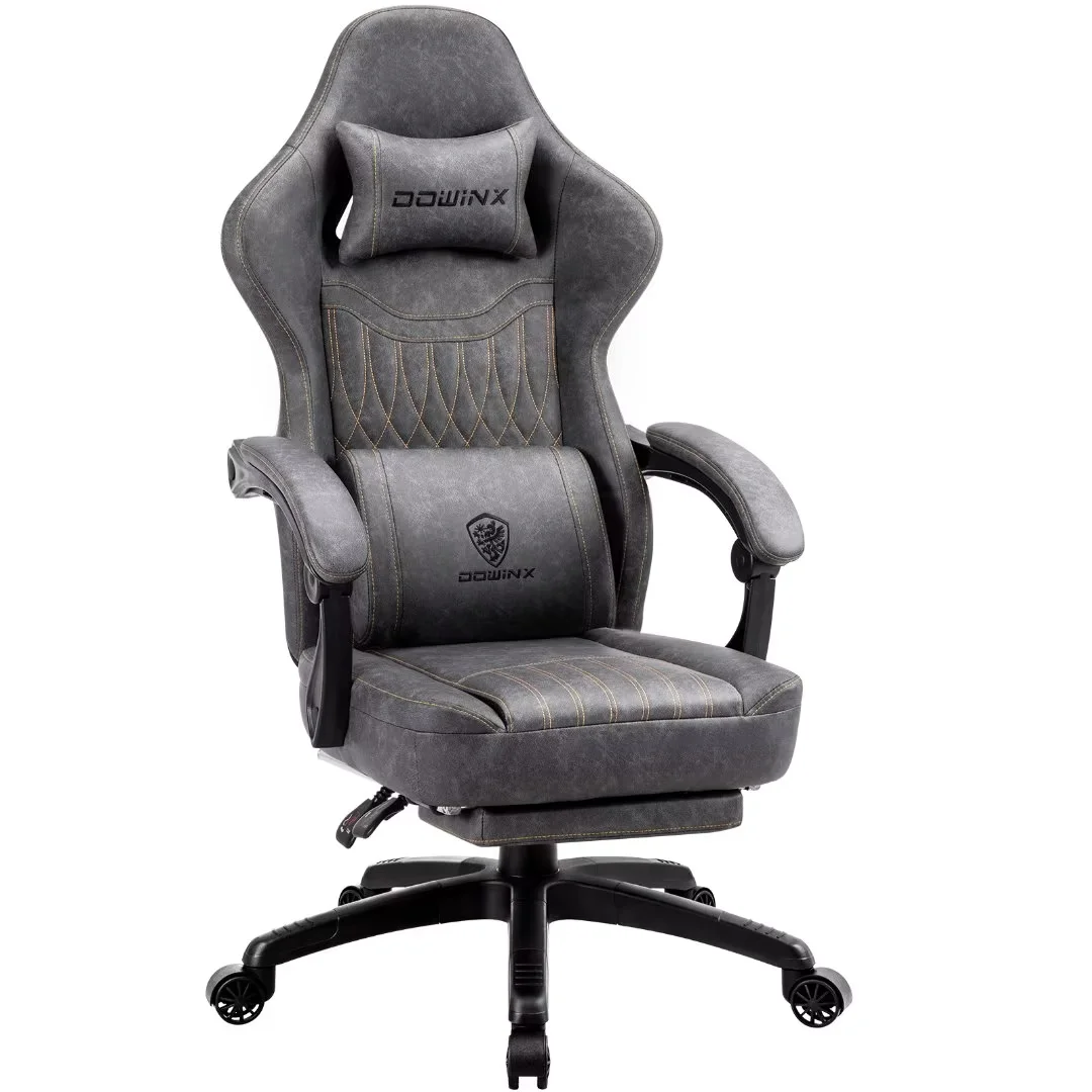Dowinx Gaming Chair Breathable PU Leather Gamer Chair with Pocket ...