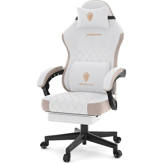 Dowinx Gaming Chair, Fabric Gaming Chairs for Adults with Pocket Spring ...