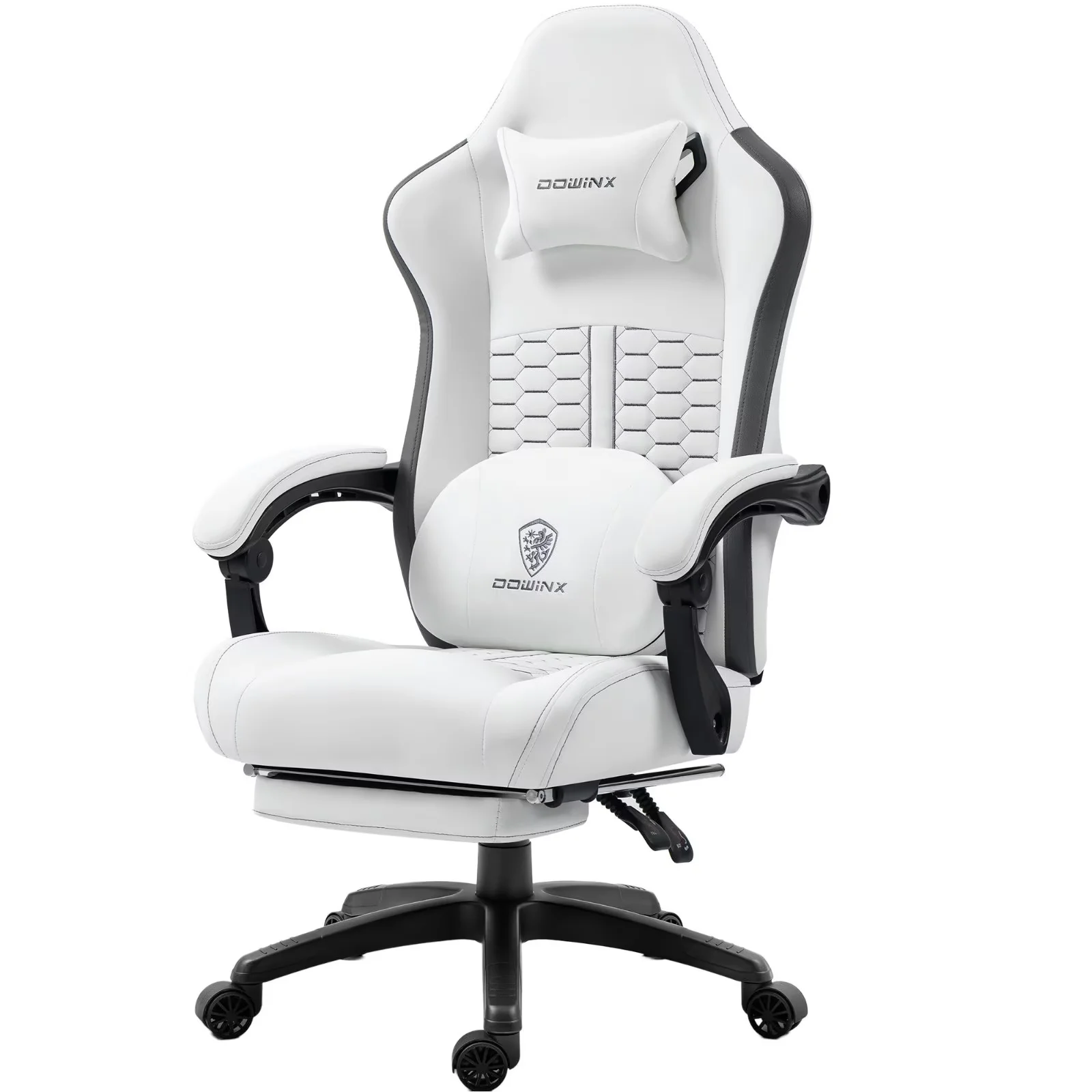 Dowinx Gaming Chair with Heating Massage and Lumbar Support, Ergonomic ...