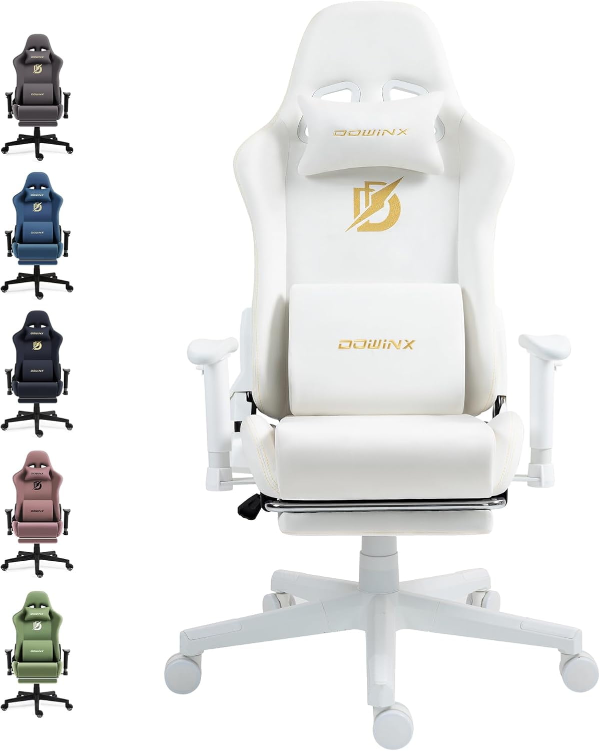 Dowinx Gaming Chair with Suede Fabric, Ergonomic Computer Chair with ...