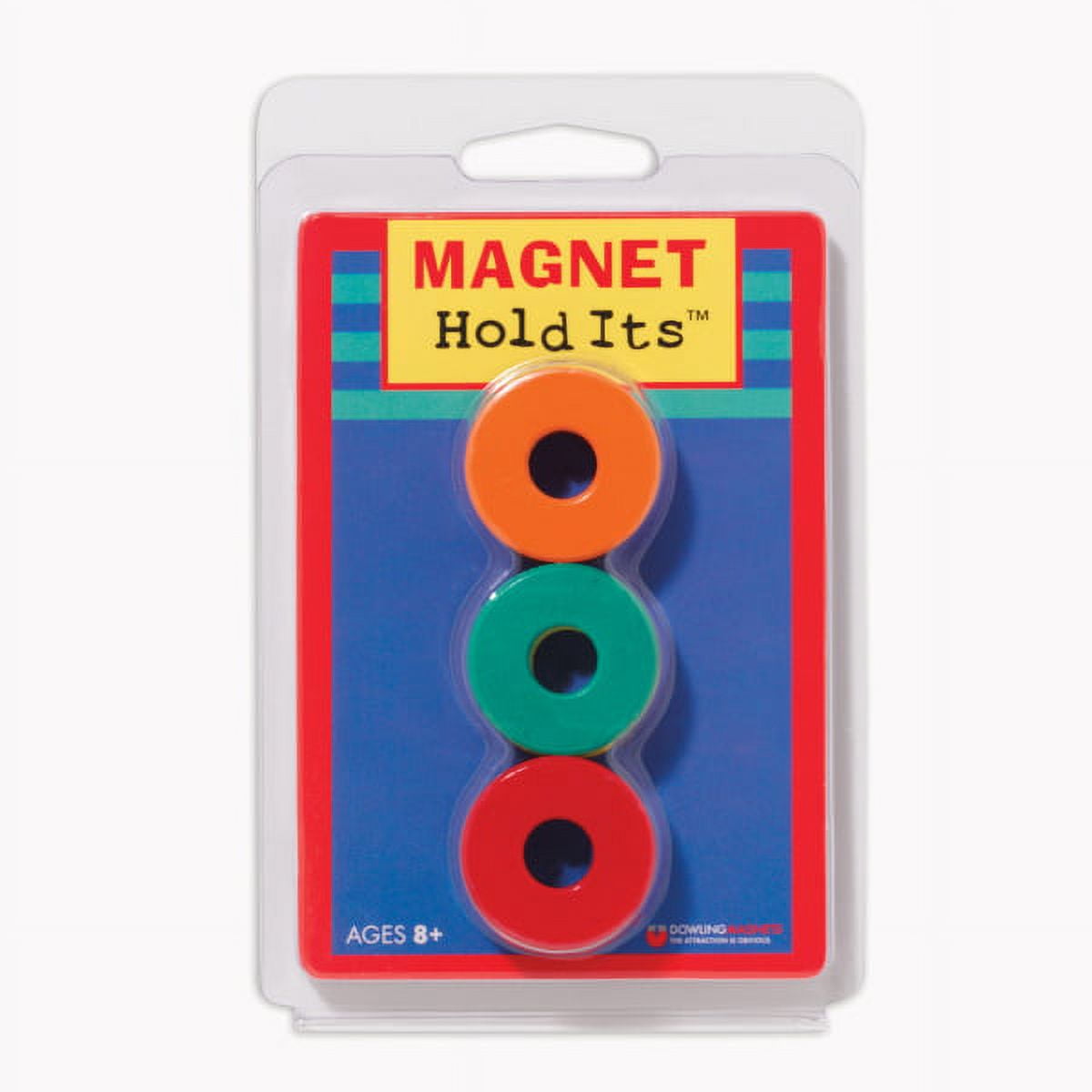 Dowling Magnets Ceramic Ring Magnets, 1 1/8", Assorted Colors, 6 Per ...