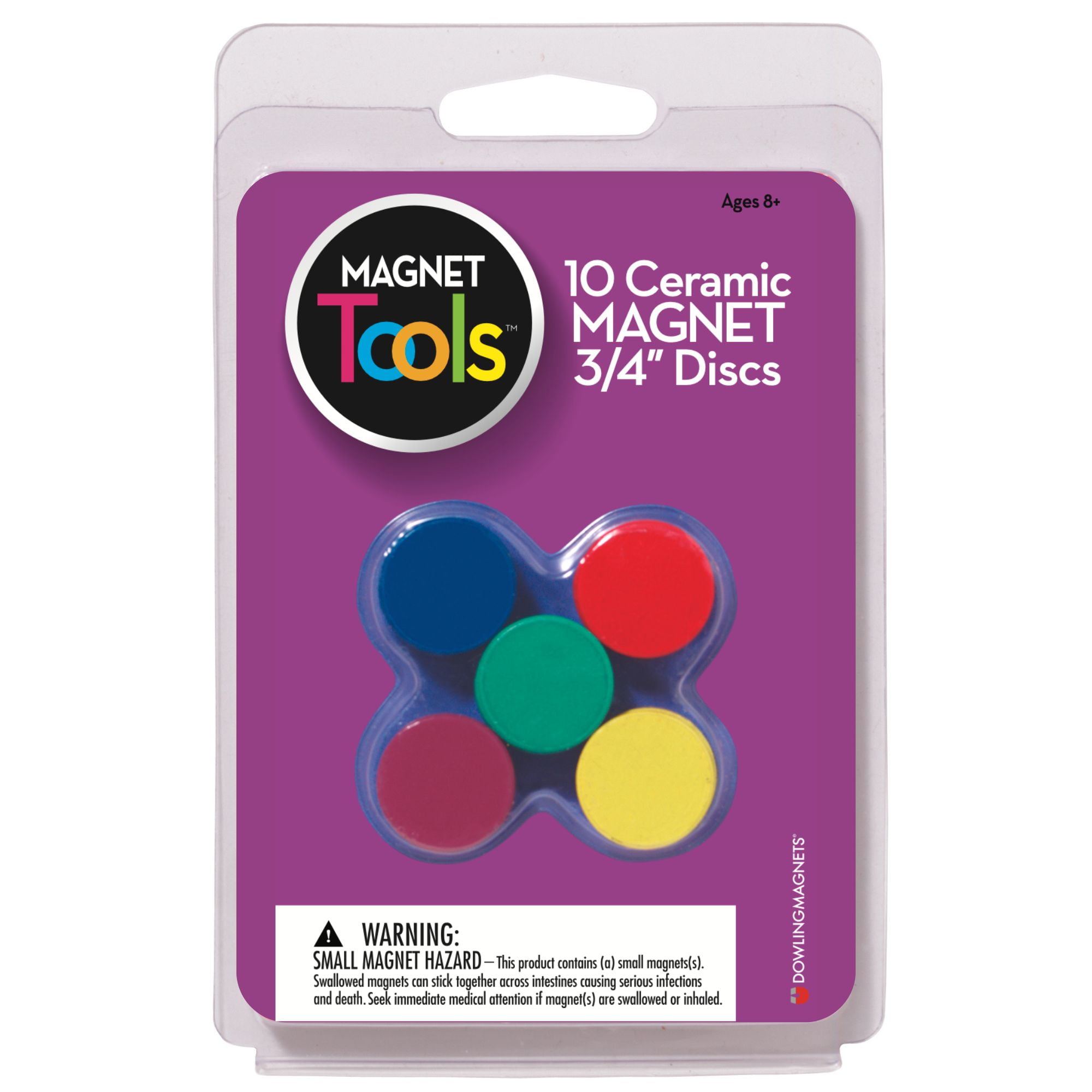 Dowling Magnets DO-735011 Ten 0.75 Ceramic Disc Magnets - Walmart.com