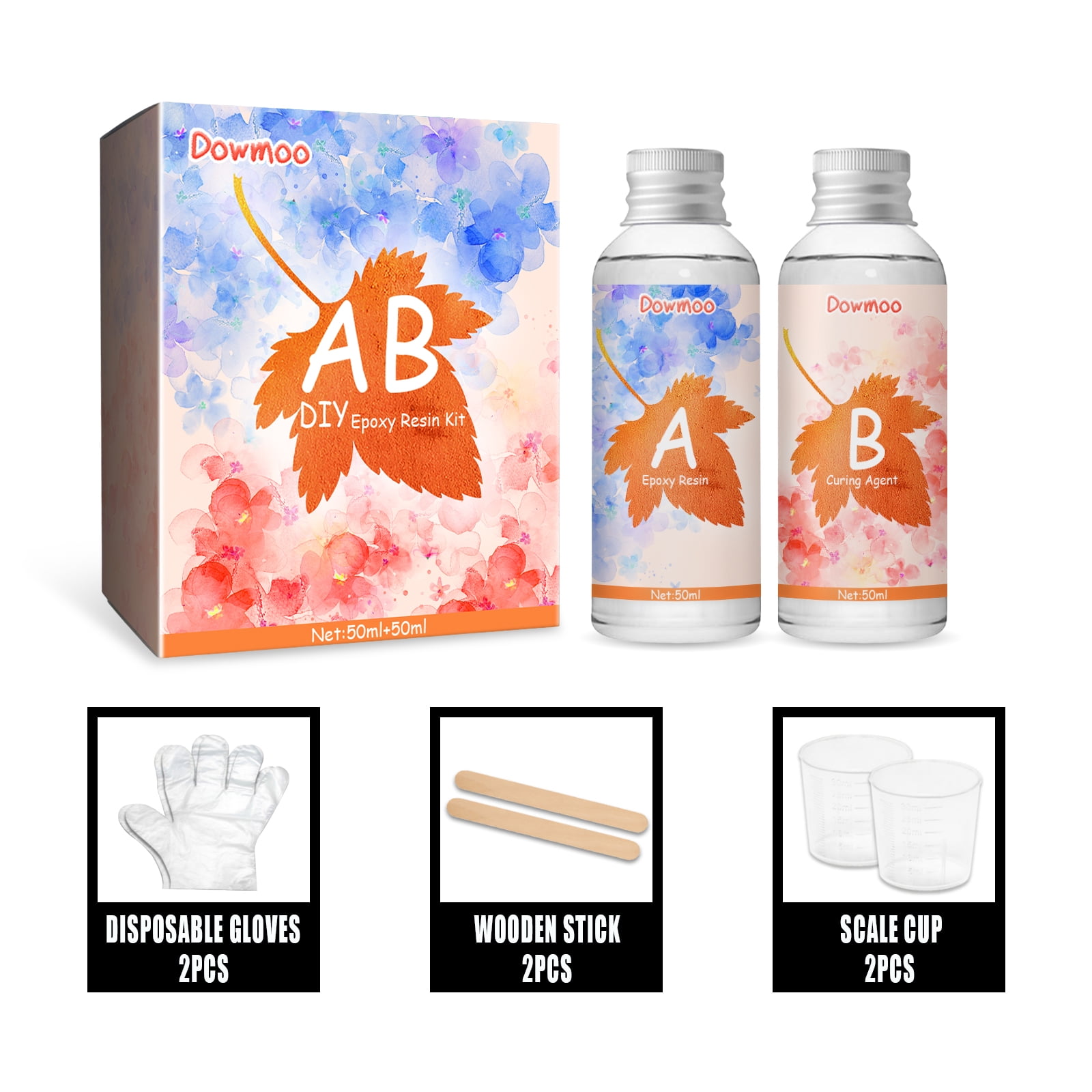 Dowmoo n Crystal AB Resin Glue, Diy Handmade Crafts High Transparent ...