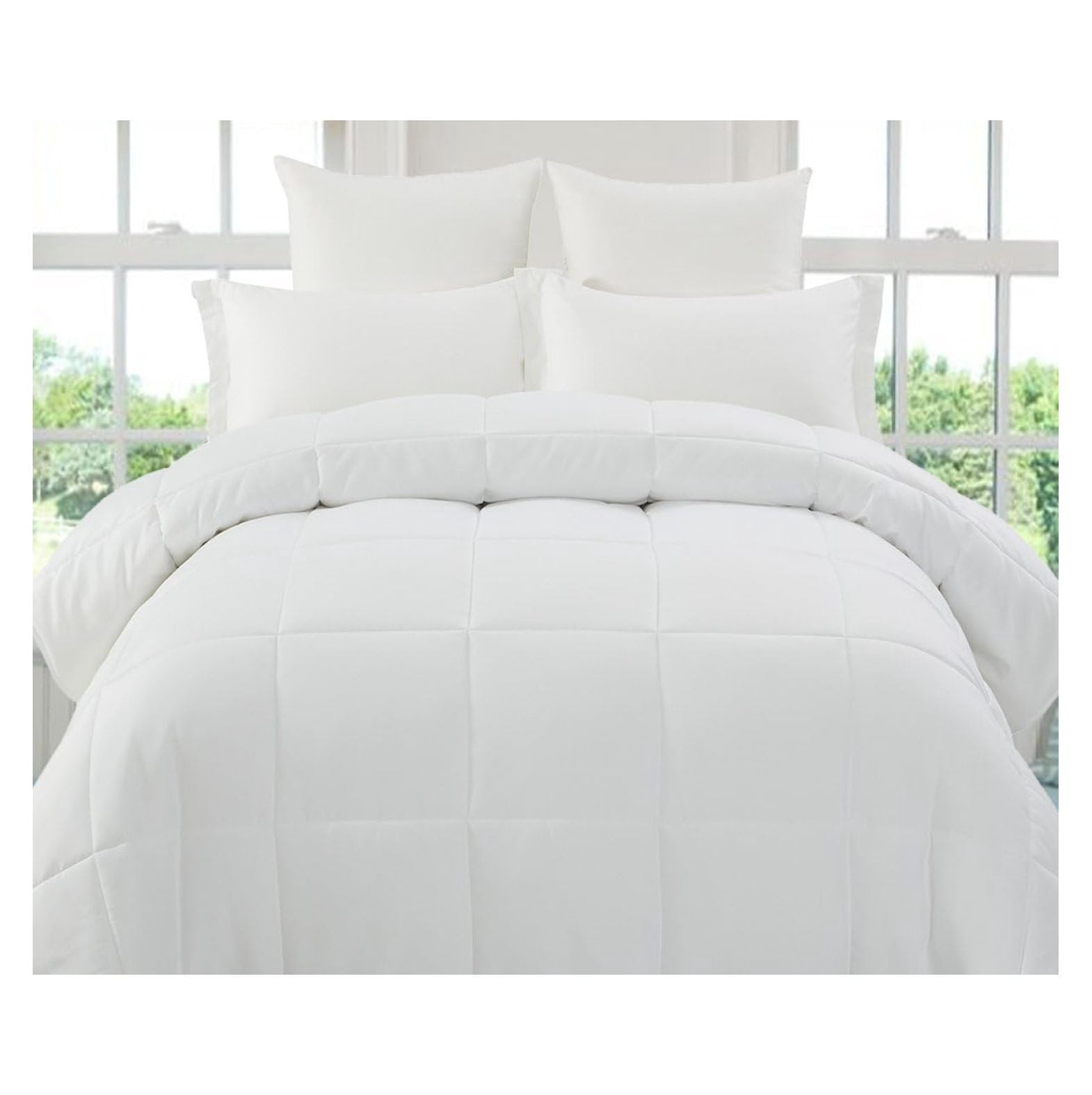 Down Alternative Comforter (White, QueenXL) - All Season Comforter - by ...
