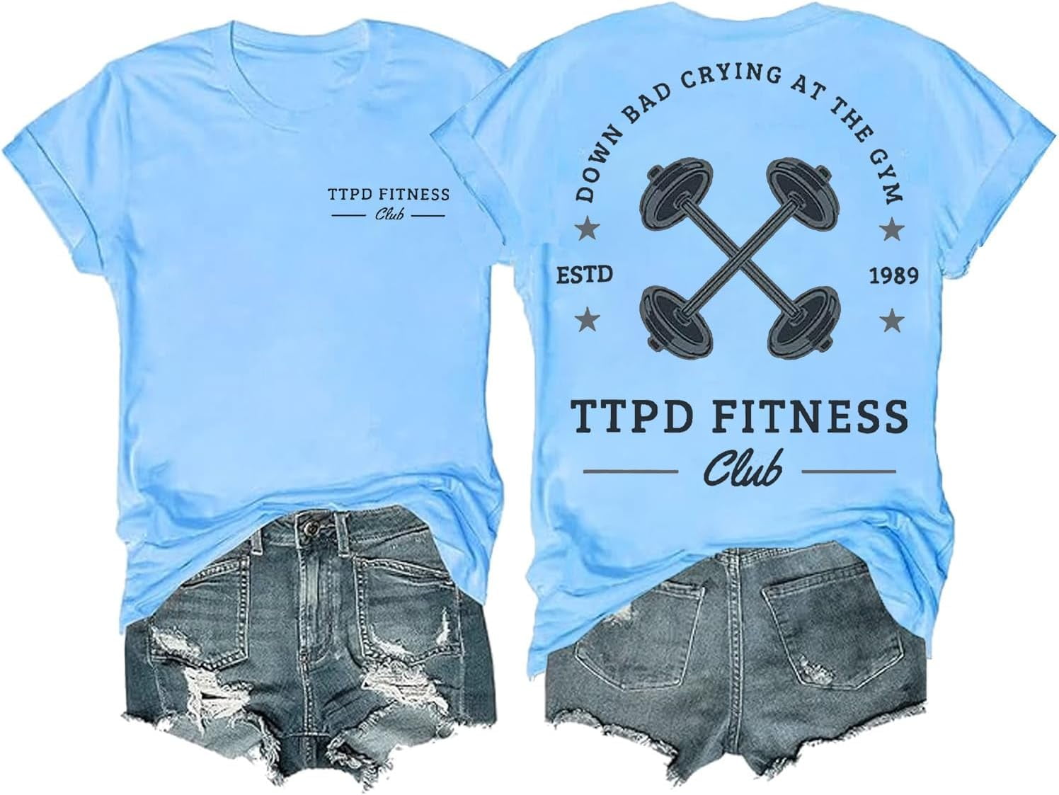 Down Bad Crying at The Gym Shirt Down Bad Crying at The Gym T-Shirt ...