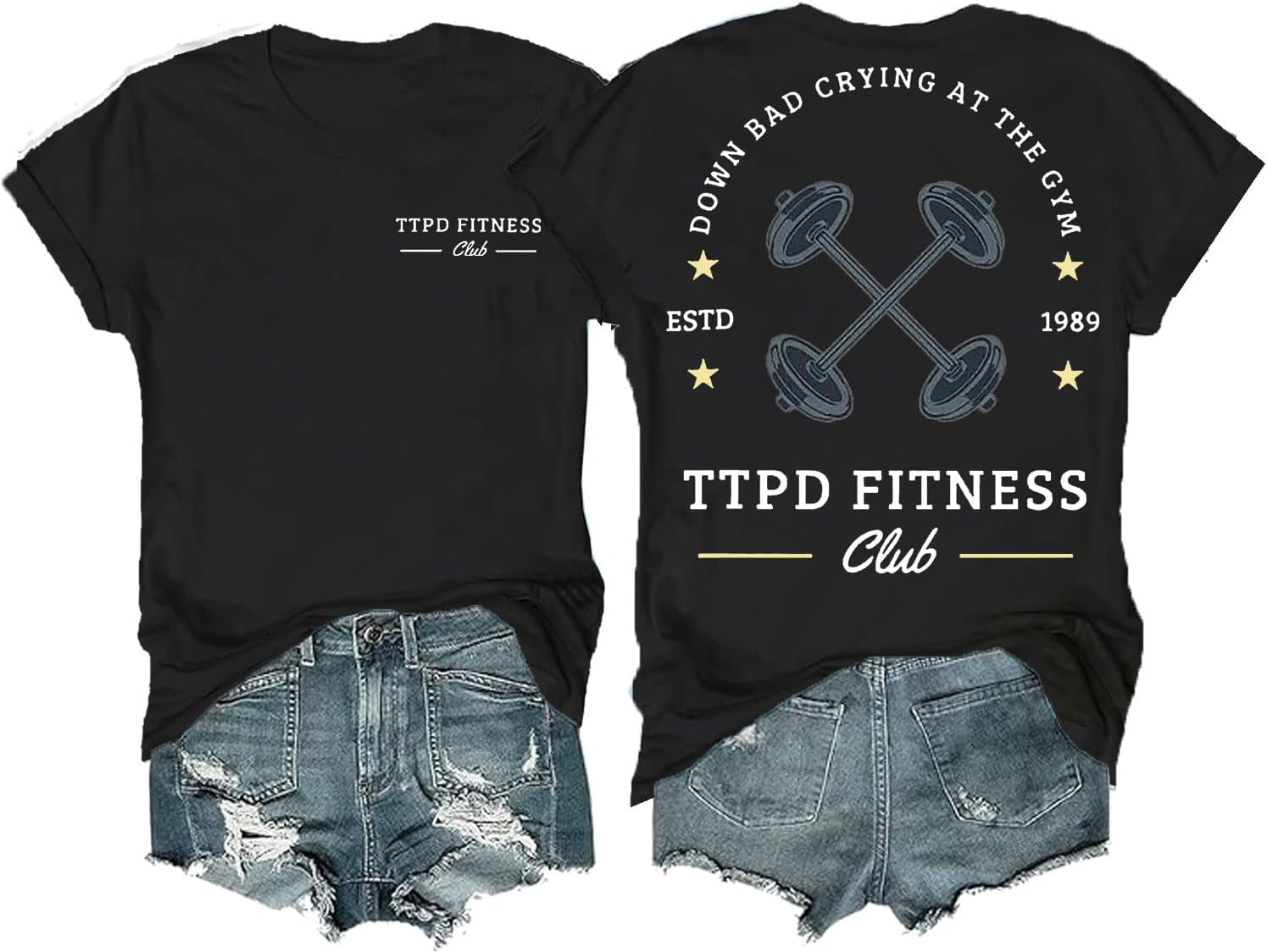 Down Bad Crying at The Gym Shirt Down Bad Crying at The Gym T-Shirt ...