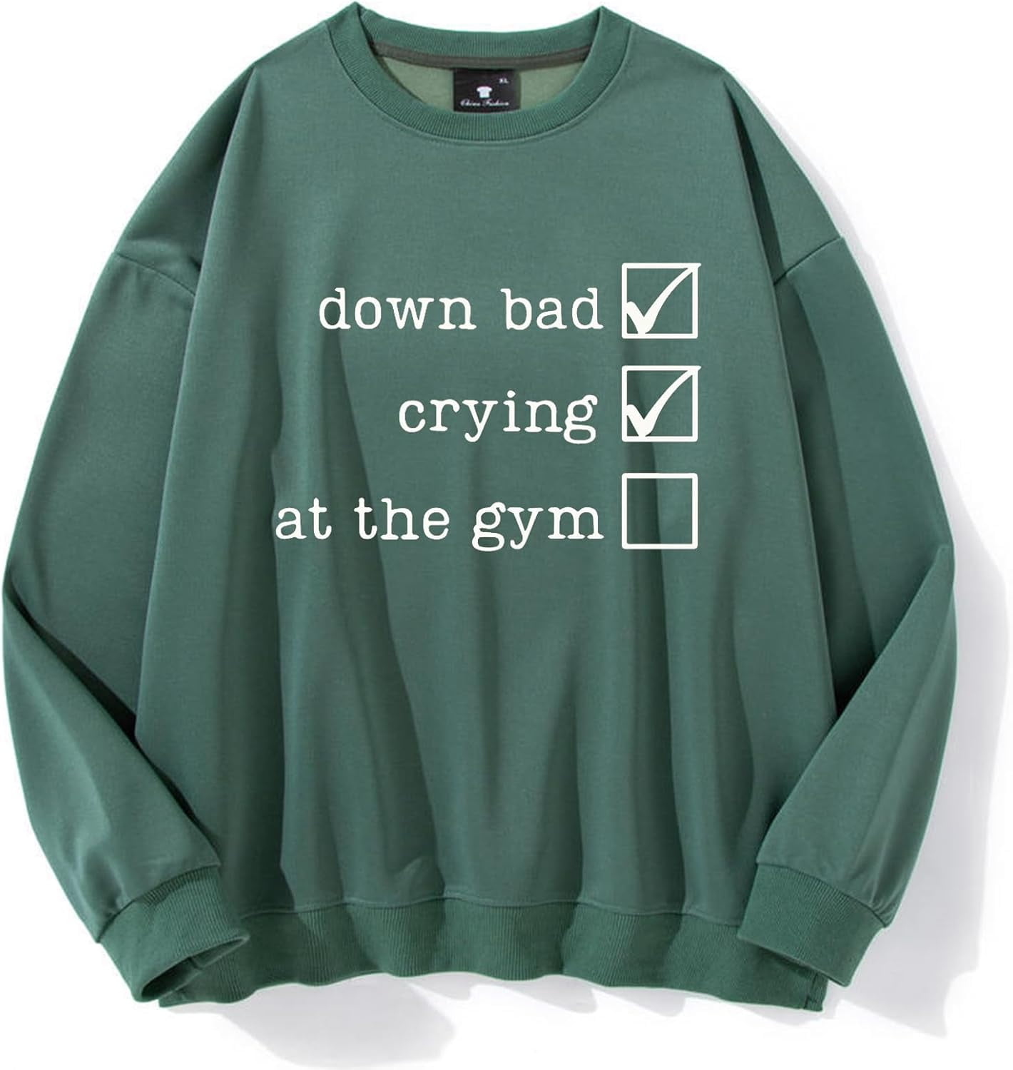 Down Bad Crying at the Gym Sweatshirt down Bad Crying at the Gym ...