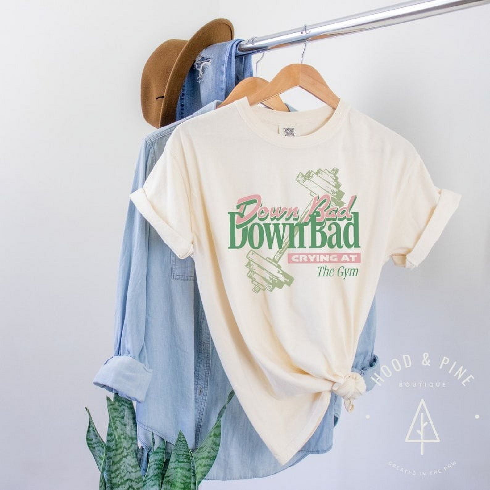 Down Bad Shirt | Crying at the Gym | Workout Shirt | Gym Shirt for ...