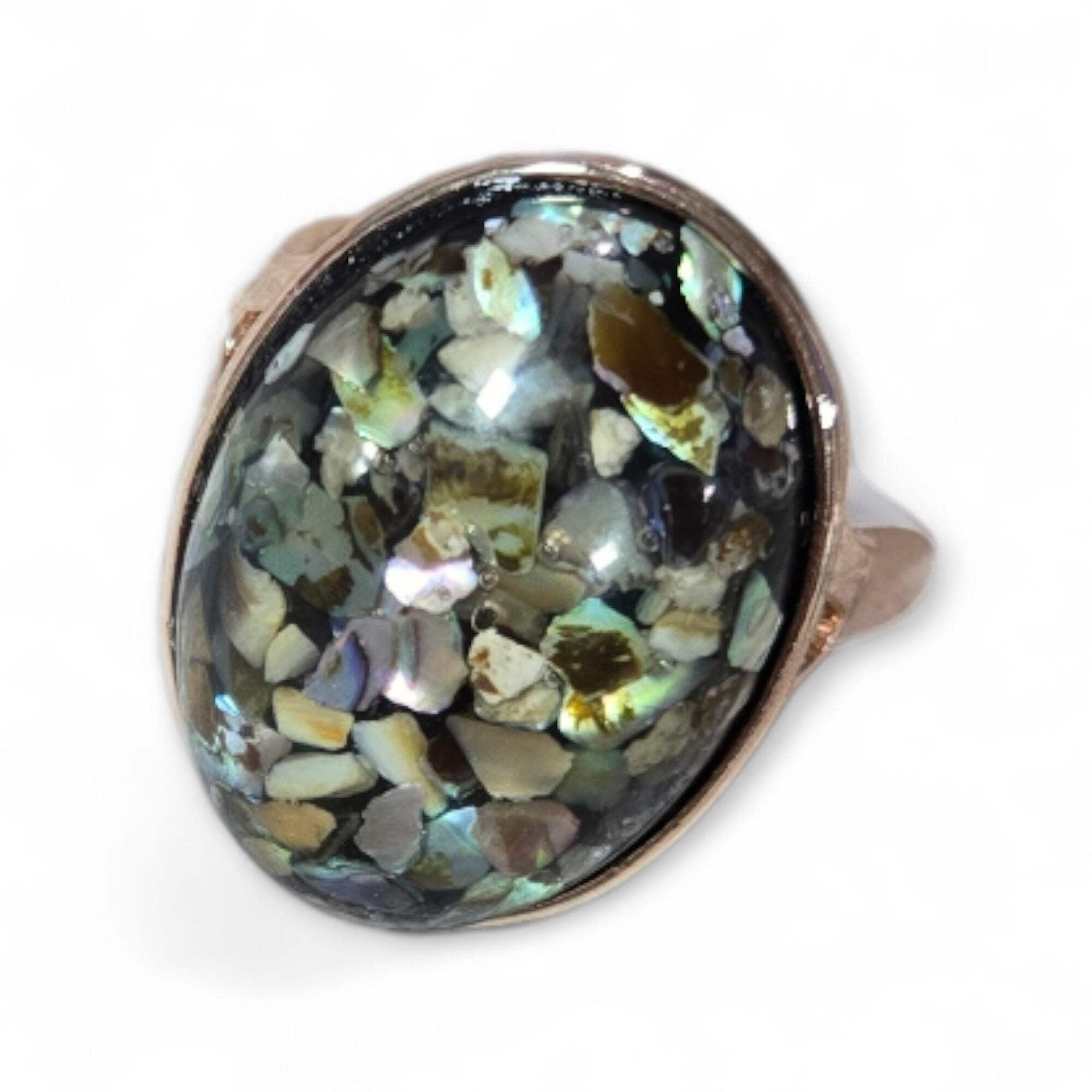 Down By The Beach Oyster Shell Statement Ring - Walmart.com