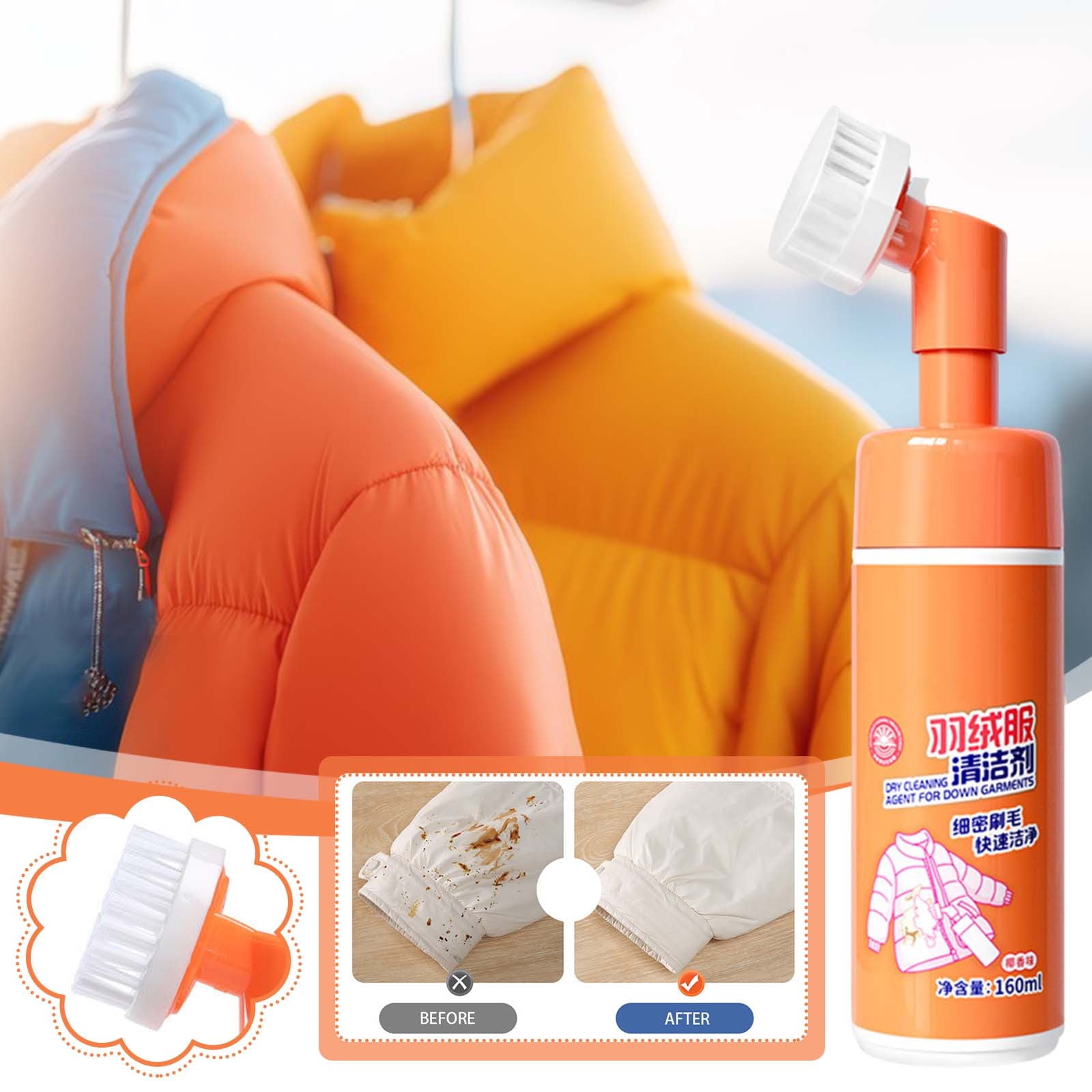 Down Cleaner Spray - Waterless Dry Cleaning Solution for Clothes ...