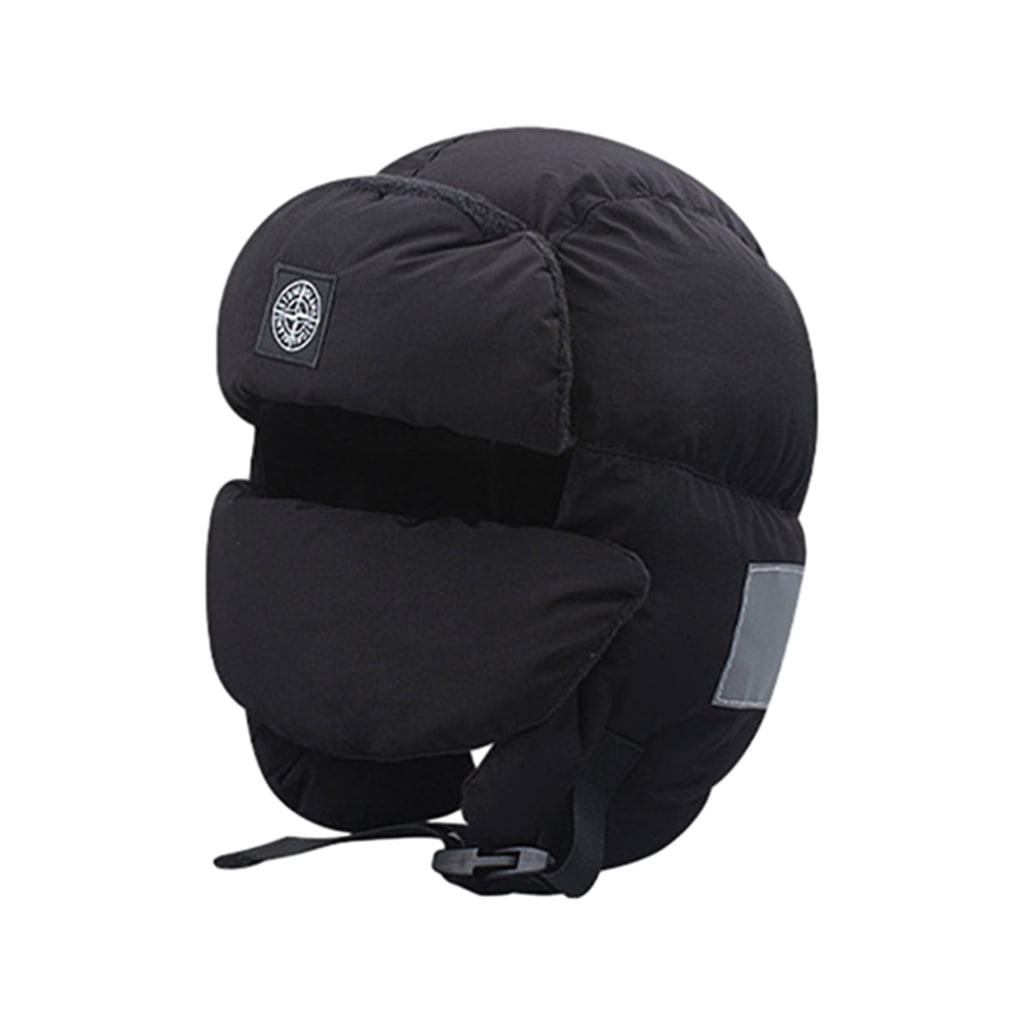 Down Hat Trapper Hat for Outdoor Warm Trapper Ushanka Hat with ...
