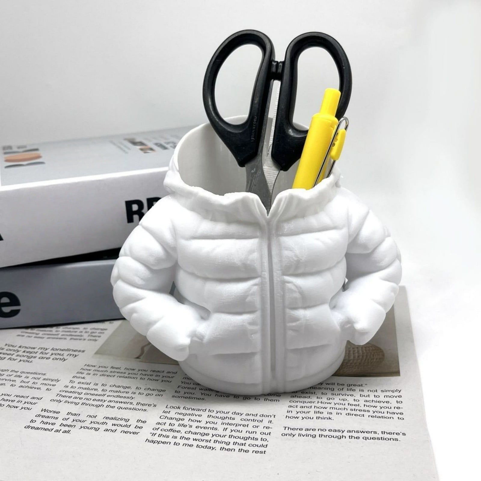 Down Jacket Pen Holder Cup Cover Cup Insulated Sleeve For Tumblers And ...