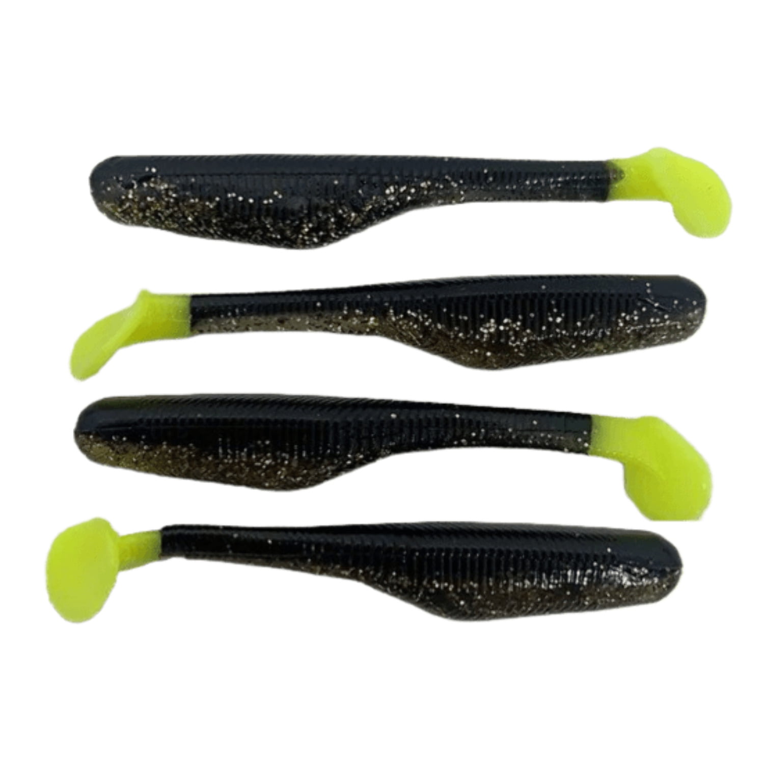 Down South Lures Burner Shad 3-1/2" Paddle Tail Fishing Swimbait 7-Pack ...