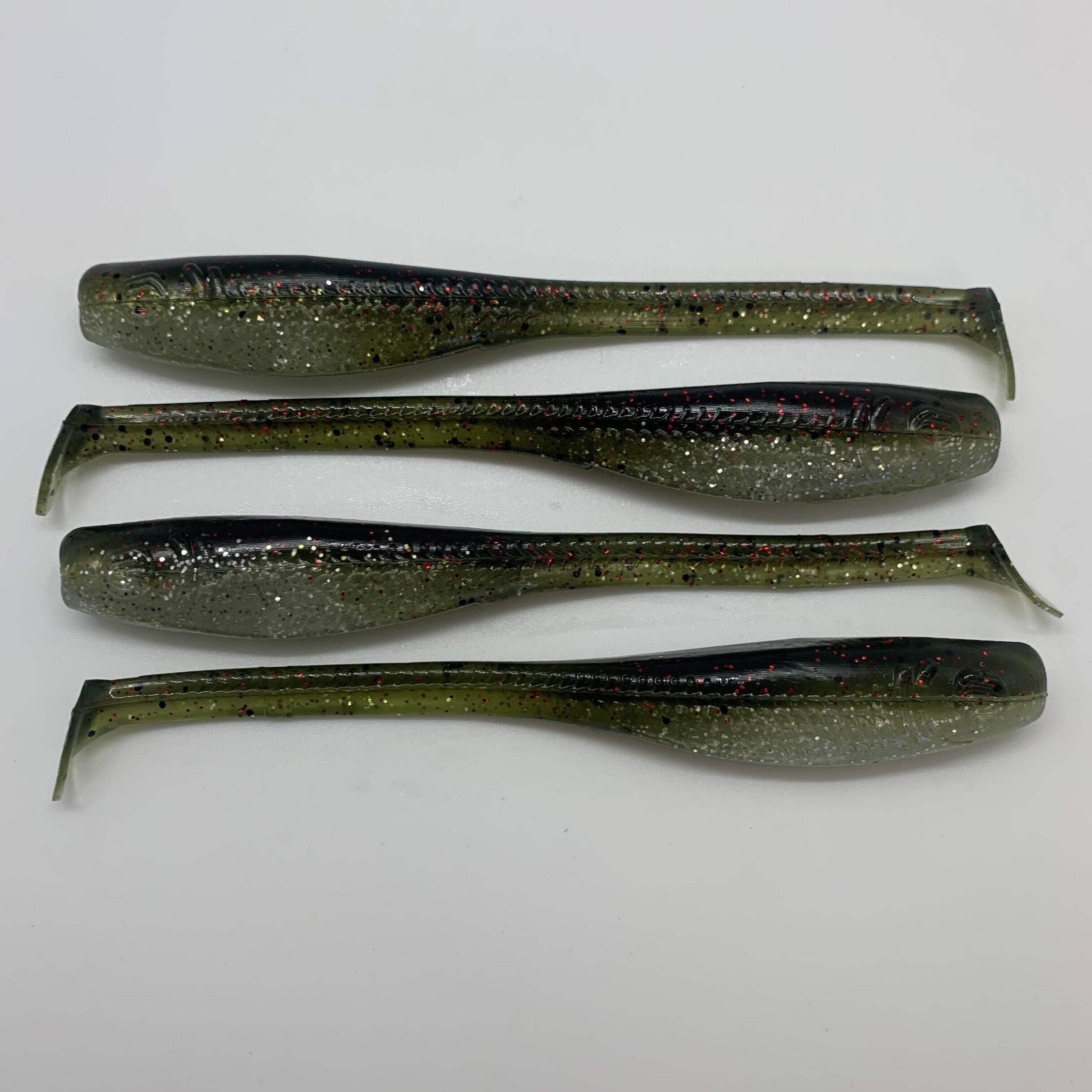 Down South Lures Super Model 5" Paddle Tail Fishing Swimbait 5", 6-Pack ...