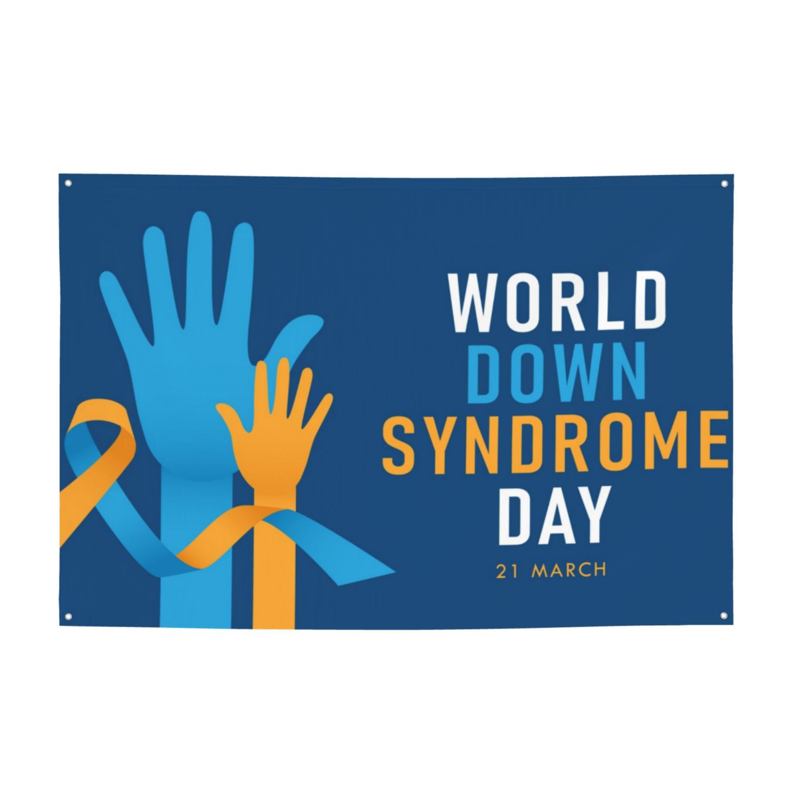 Down Syndrome Awareness Day Banner Backdrop Porch Sign 47 x 71 Inches ...