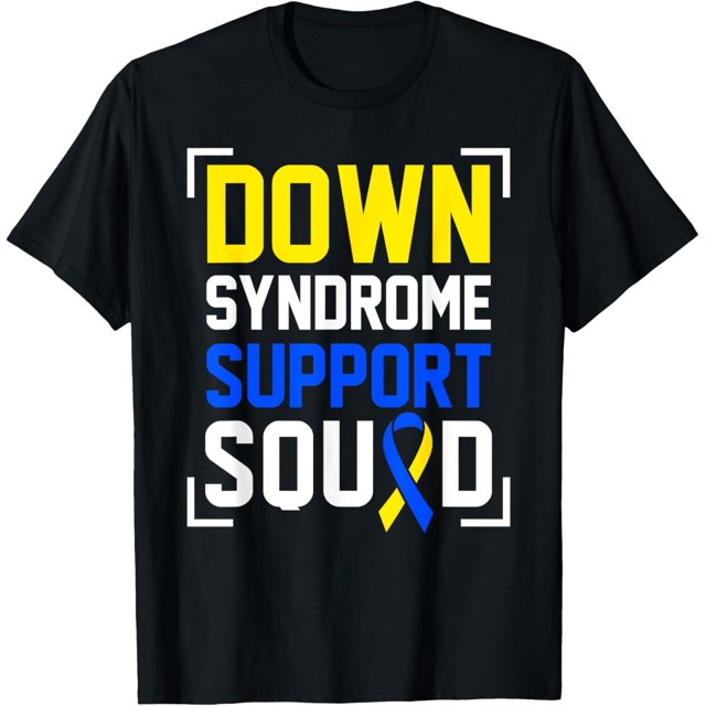 Down Syndrome Awareness Day Support Squad Trisomy Ribbon T-Shirt - Walmart.com