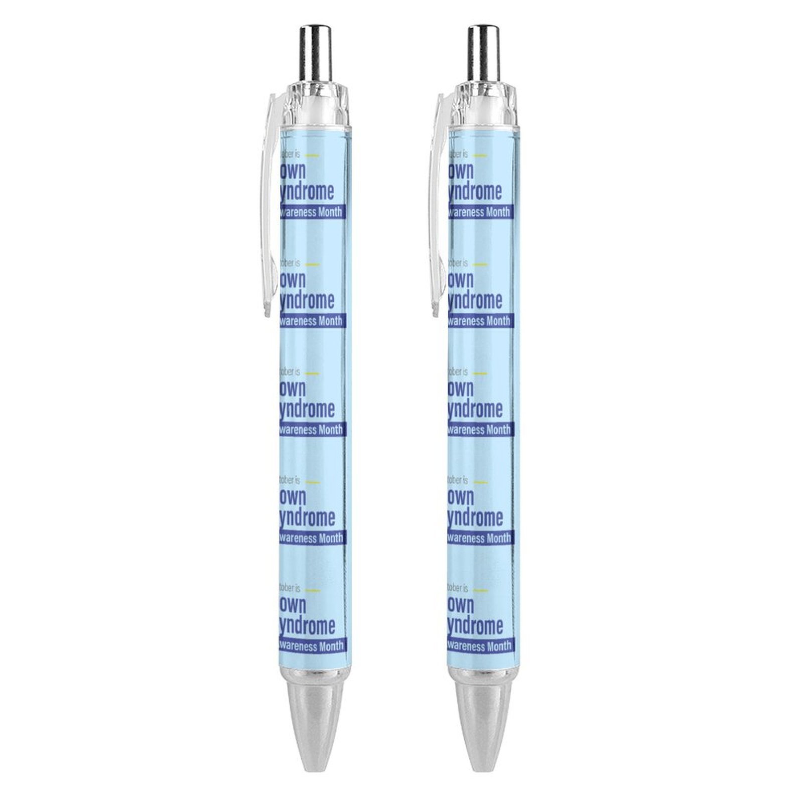 Down Syndrome Awareness Month Ballpoint Pen Retractable Pens Black ...