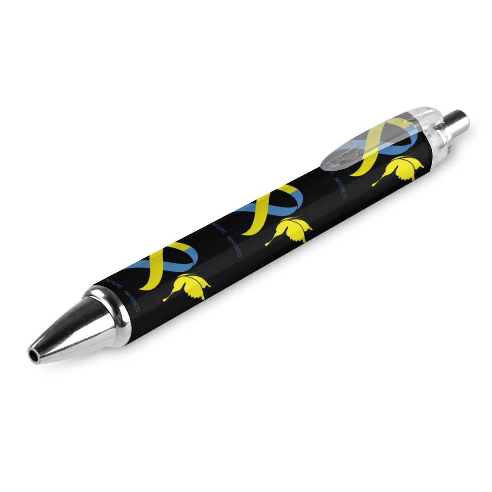Down Syndrome Awareness Month Ballpoint Pen Retractable Pens Black ...
