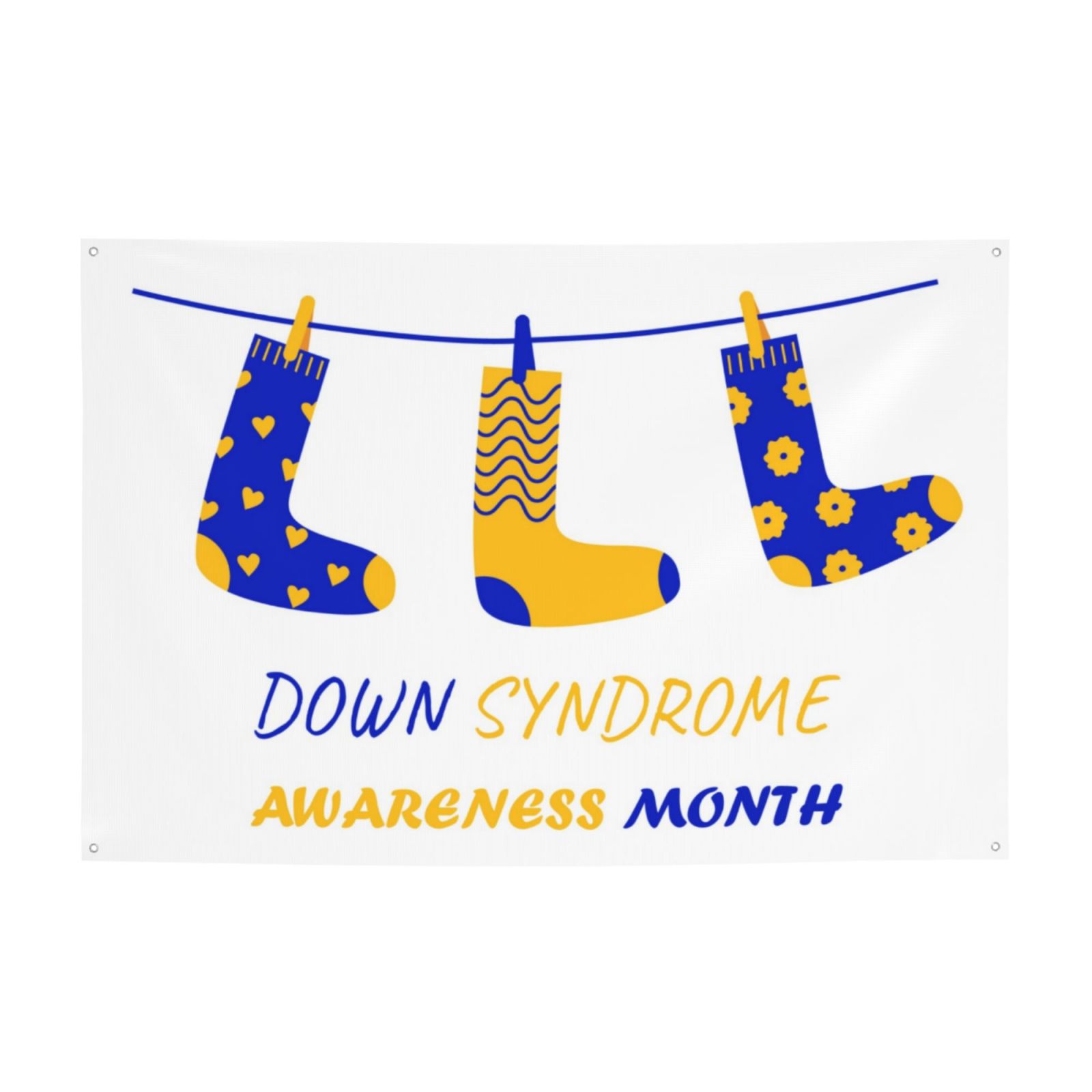 Down Syndrome Awareness Month Banner Backdrop Porch Sign 47 x 71 Inches ...