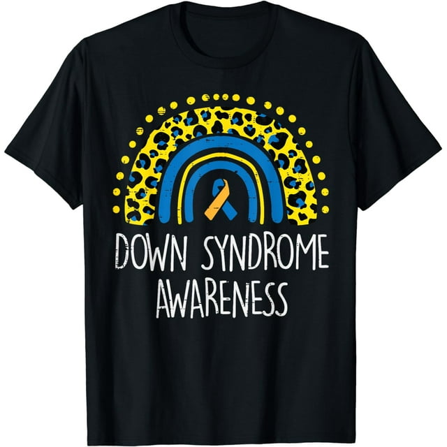 Down Syndrome Awareness T21 Rainbow Trisomy 21 Teacher Women T-Shirt - Walmart.com