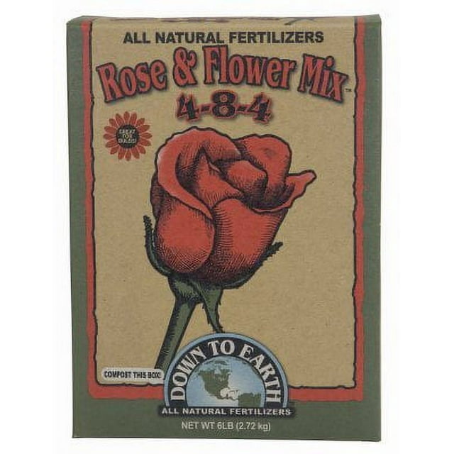 Down To Earth All Natural Fertilizers 07820 Down to Earth Rose & Flower ...