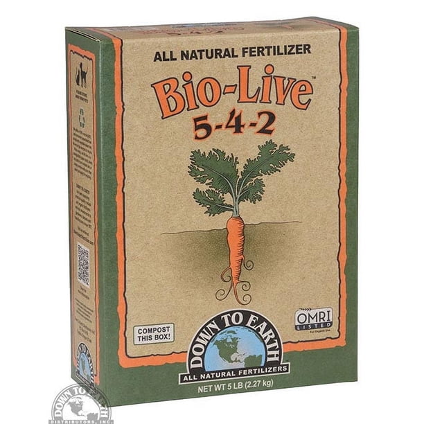 Down To Earth - Bio-Live 5 lbs (5-4-2) - Walmart Business Supplies