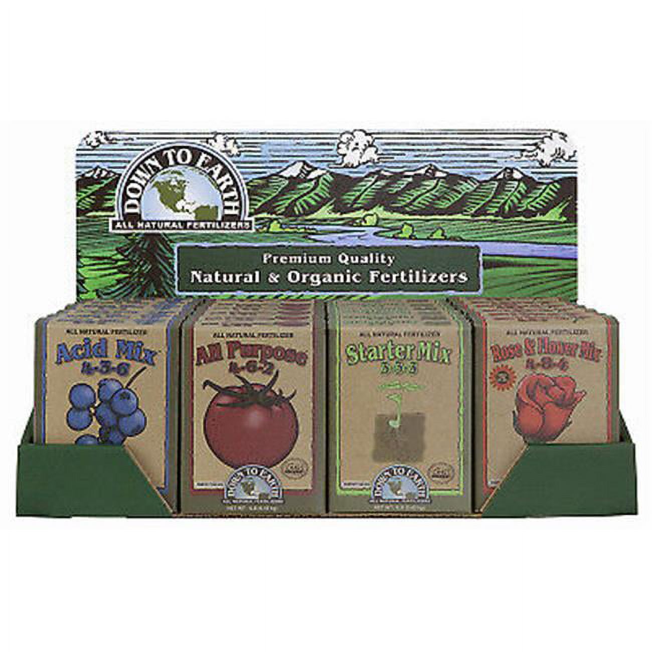Down to Earth Blended Fertilizer Kit, Mini with Mini Fertilizer Blend ...