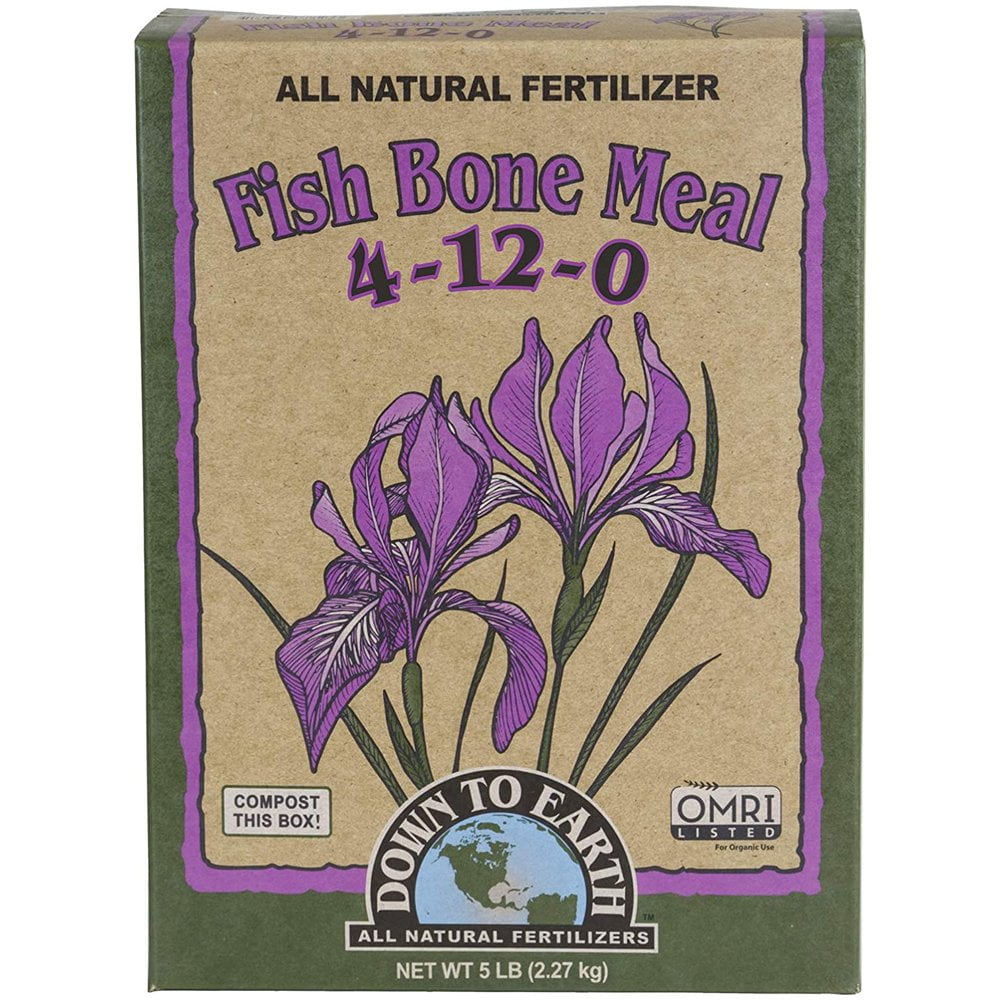 Down To Earth Organic Fish Bone Meal Natural Fertilizer for Garden ...