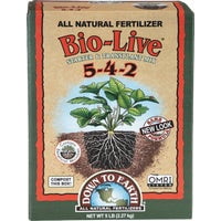 Down To Earth Organic Fertilizer Mix 5# 5-4-2 BIO LIVE, Each - Walmart.com