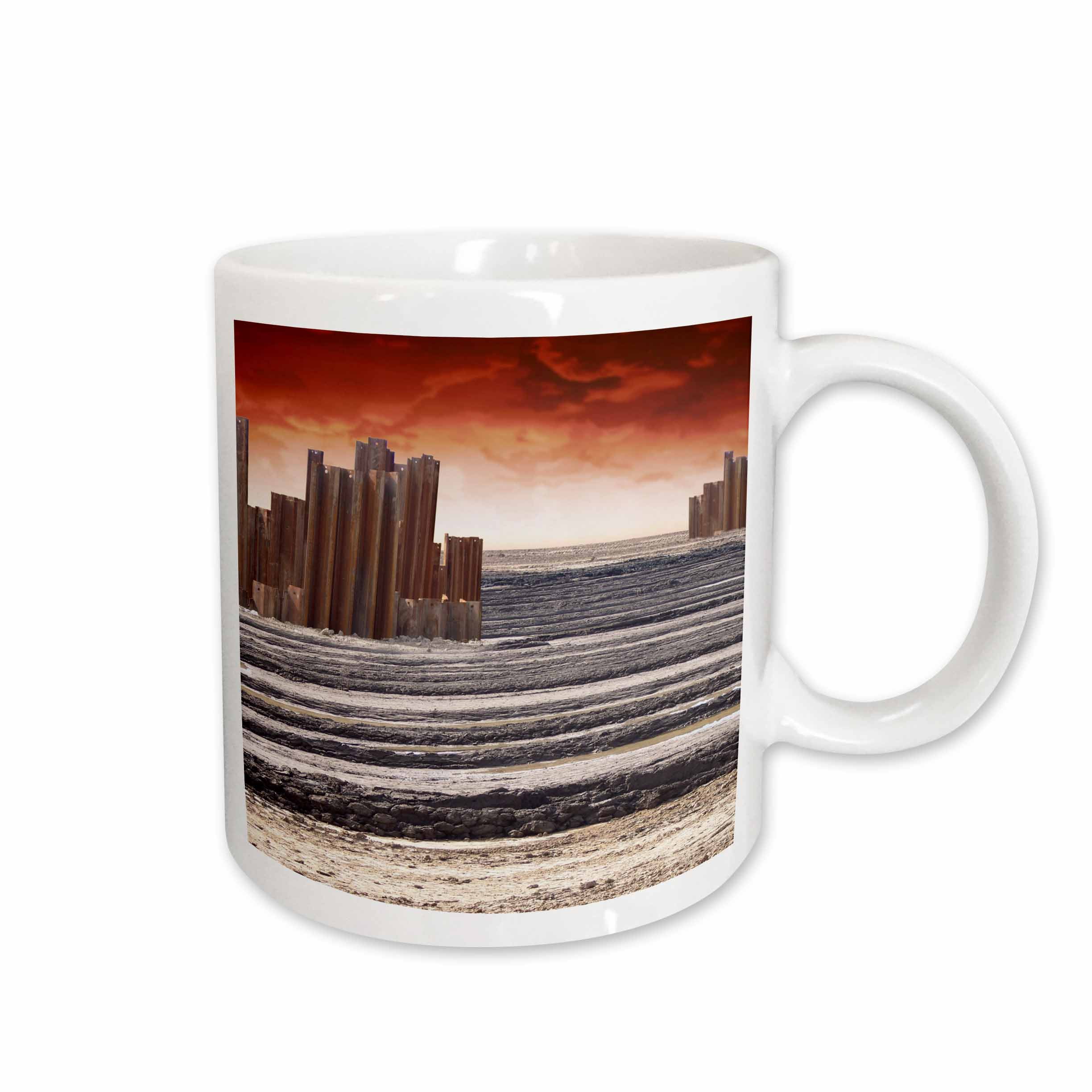 Down Town rusted steel remnants of an urban architectural structure ...