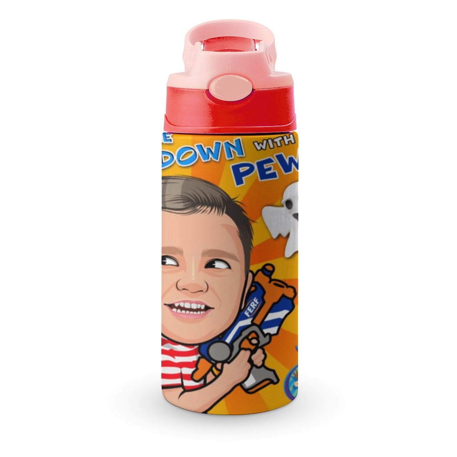 Down With The Pew Fgteev Kids Insulated Stainless Steel Water Bottle ...