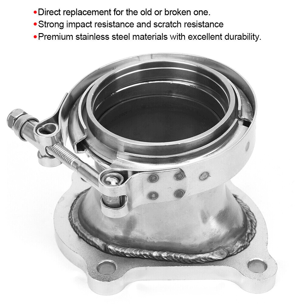Down pipe Turbocharger Flange 3" V Band Conversion Adaptor Fits Toyota ...