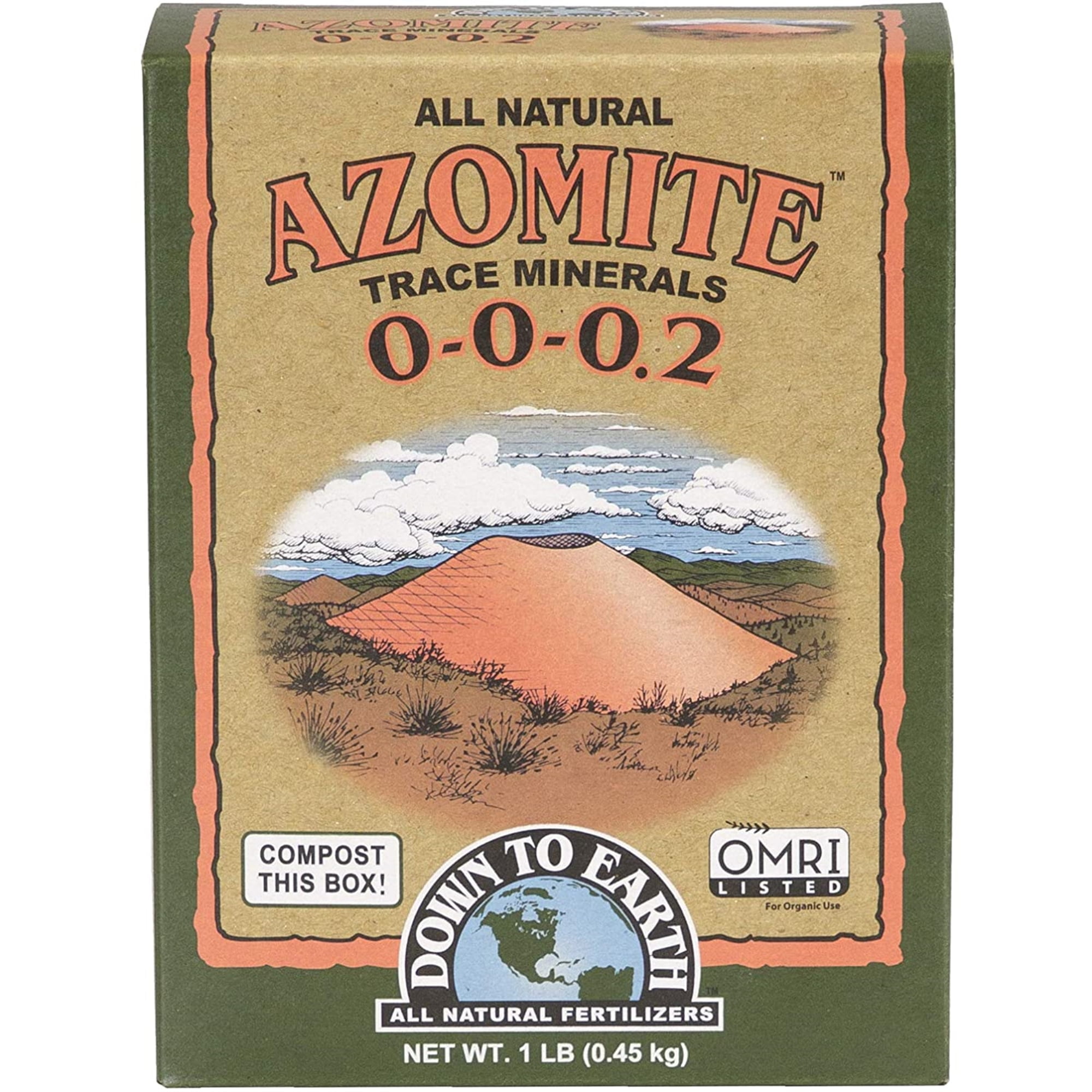 Down to Earth (#17804) Azomite Powder for Improving Plant Growth 0-0-0. ...