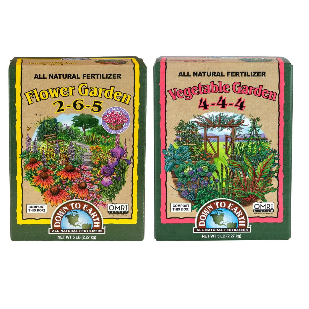 Down to Earth All Natural Fertilizer Organic Backyard Garden Bundle ...
