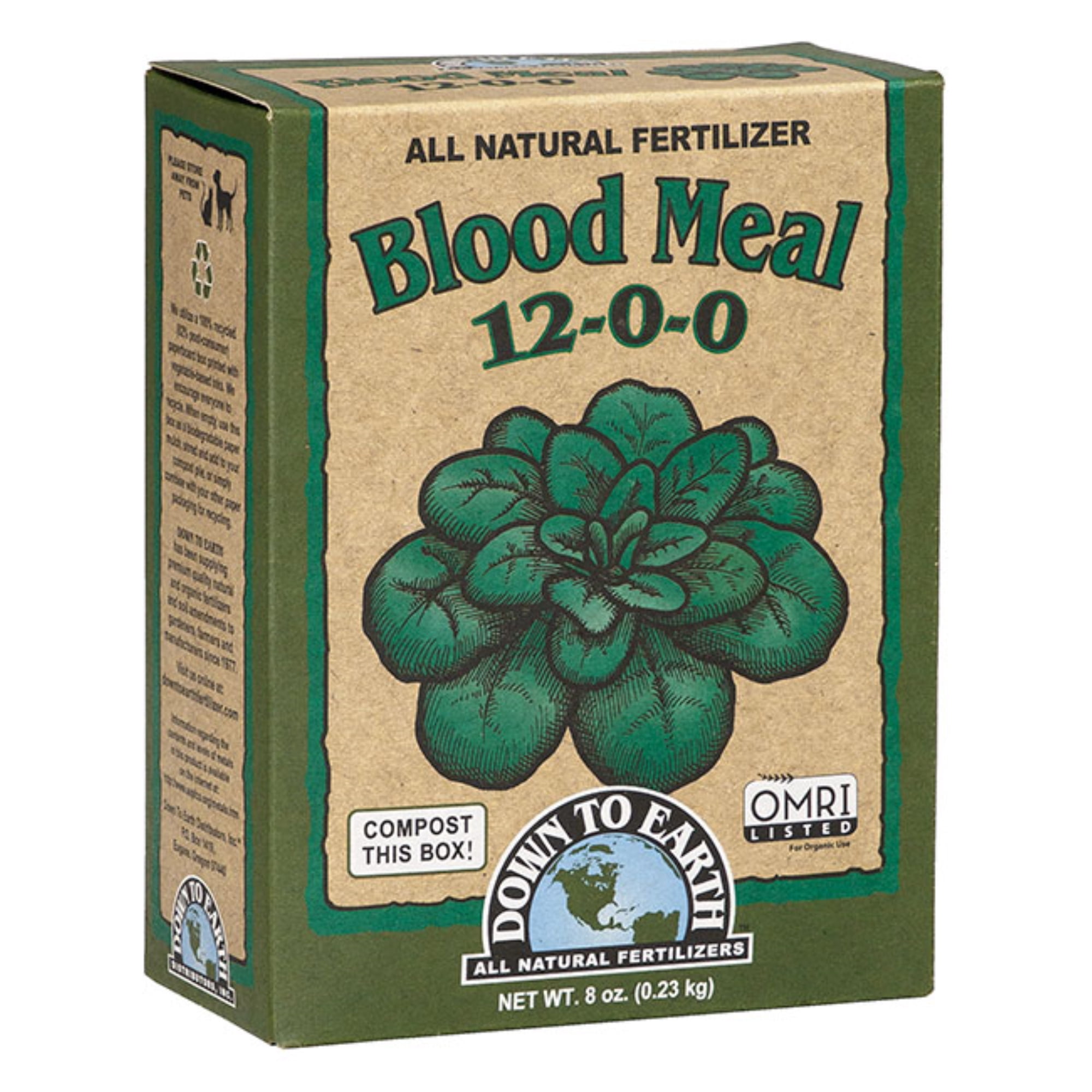 Down to Earth (#DTE17807) Organic Blood Meal Fertilizer Mix, 12-0-0, 0. ...