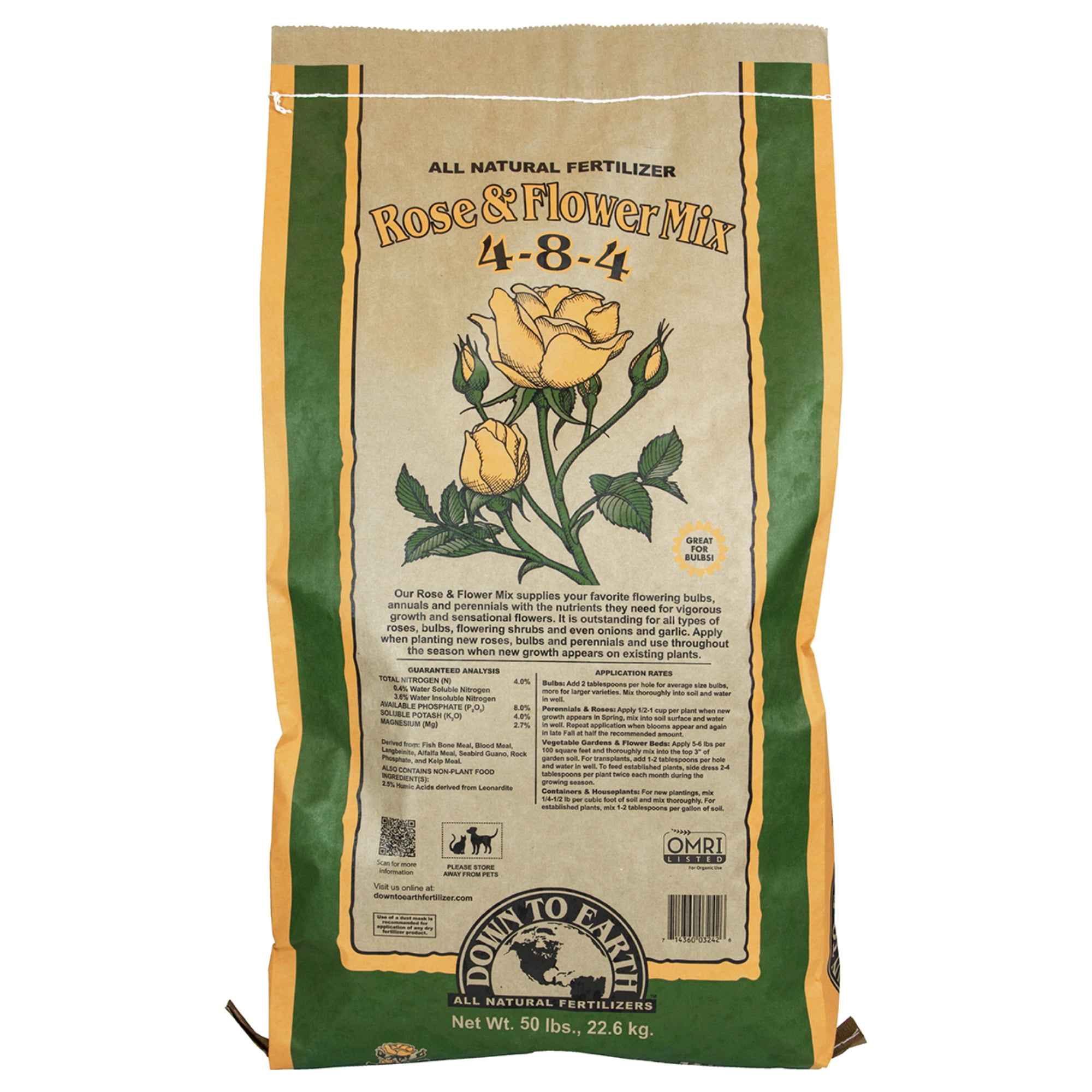 Down to Earth Organic Plant Bulb Blooming Food, Rose & Flower ...