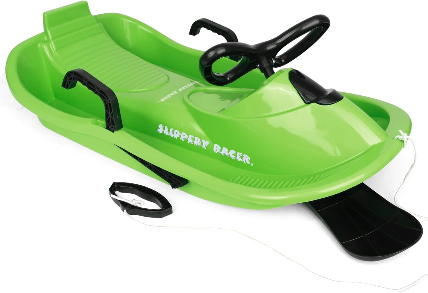 Slippery Racer Downhill Derby Kids Steerable Snow Sled - Walmart.com