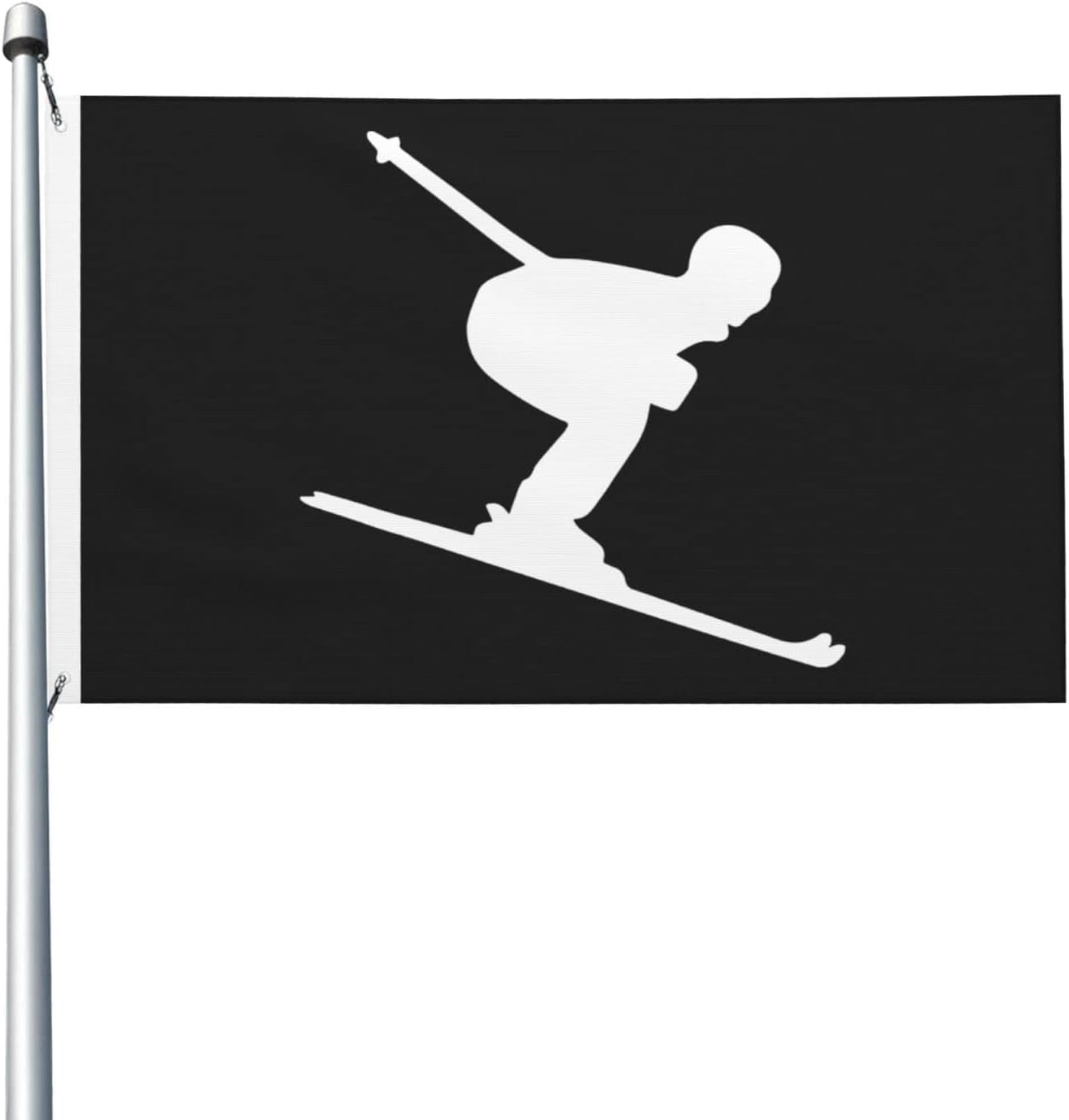 Downhill Skiing Flag 3x5 Ft Outdoor Decoration Banner Yard Flag With ...