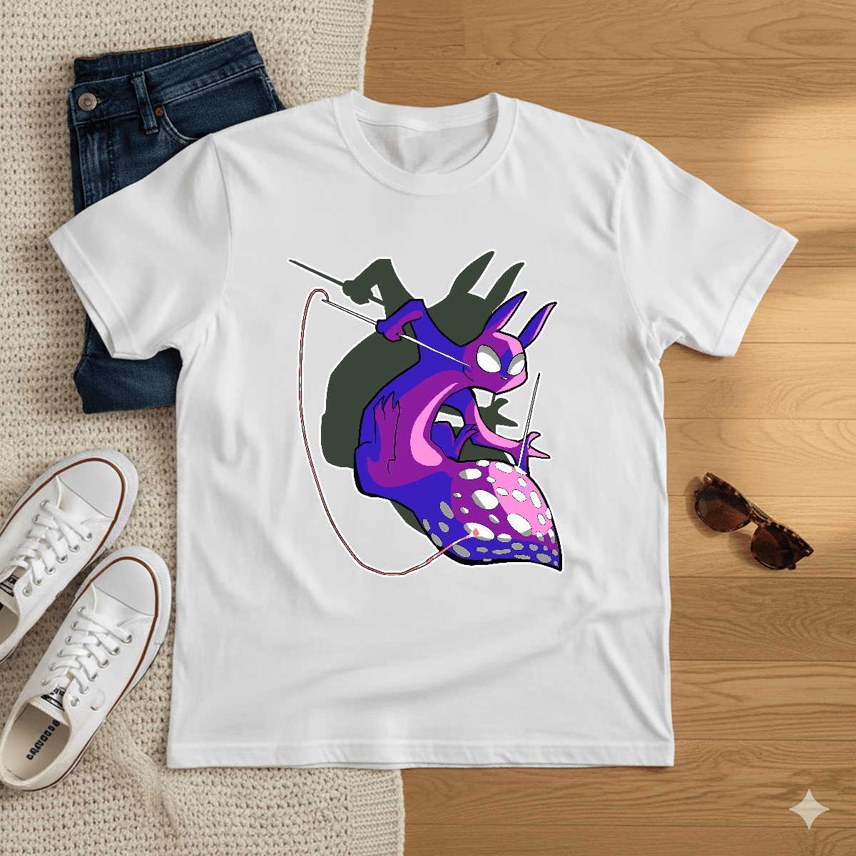 Downpour Rain World Slugcat Spearmaster Game Retro Art Unisex T-Shirt ...