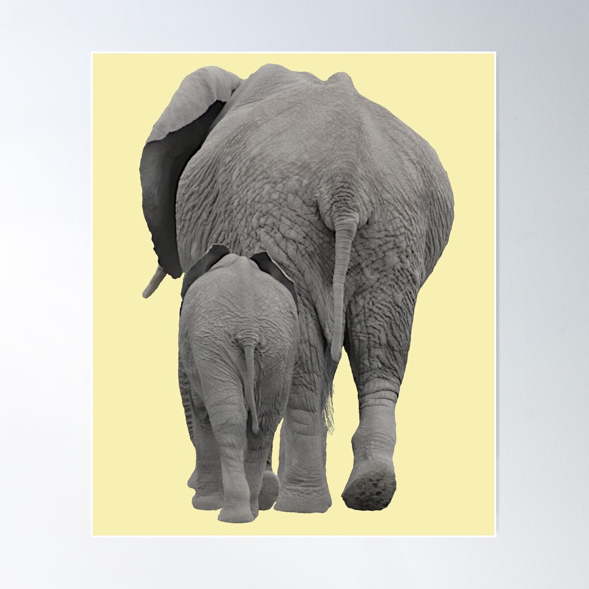 Downside Of Elephants - Elephant In Africa Poster Wall Art, Modern Wall ...