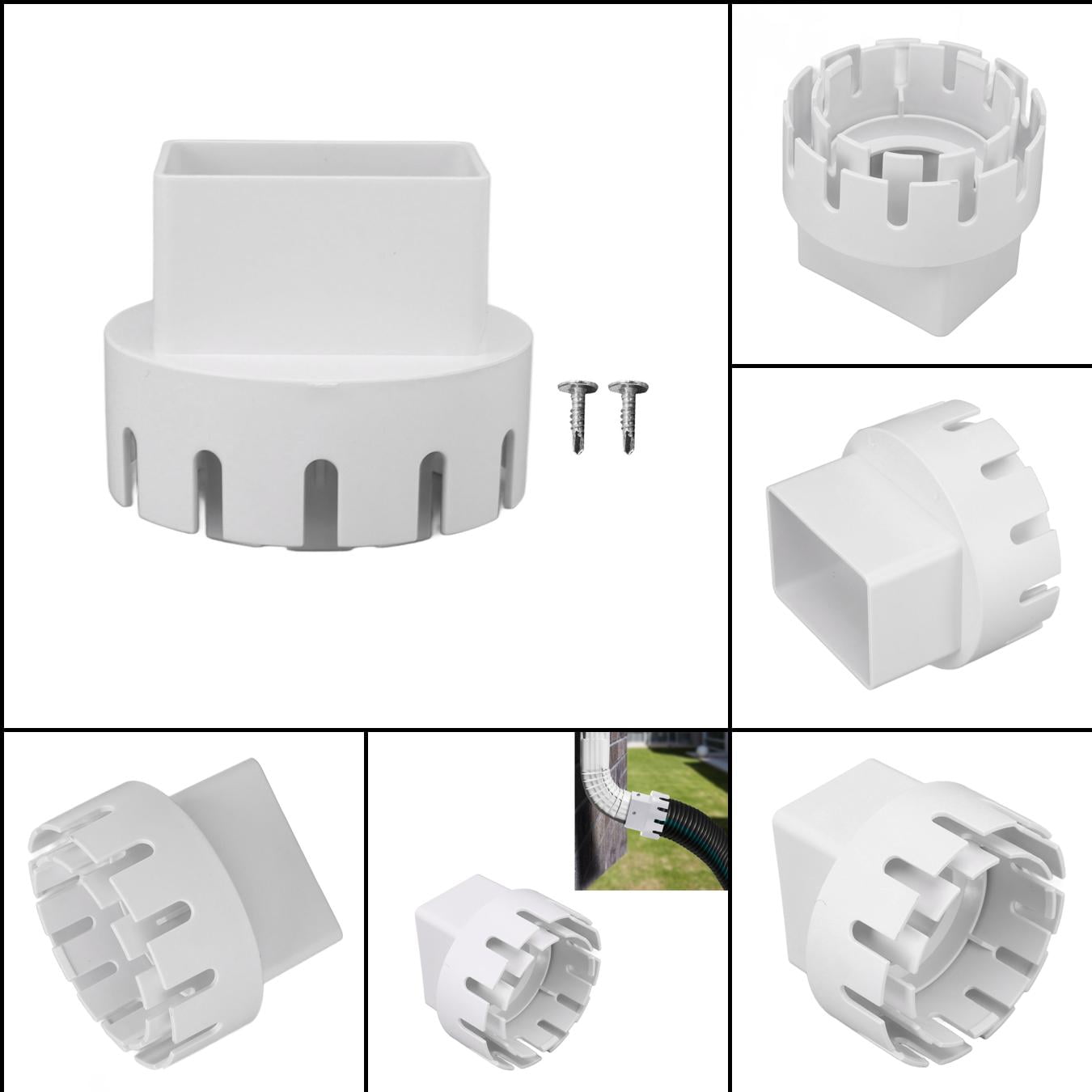 Downspout Adapter - Durable Plastic, Standard Size, Leak-Proof ...