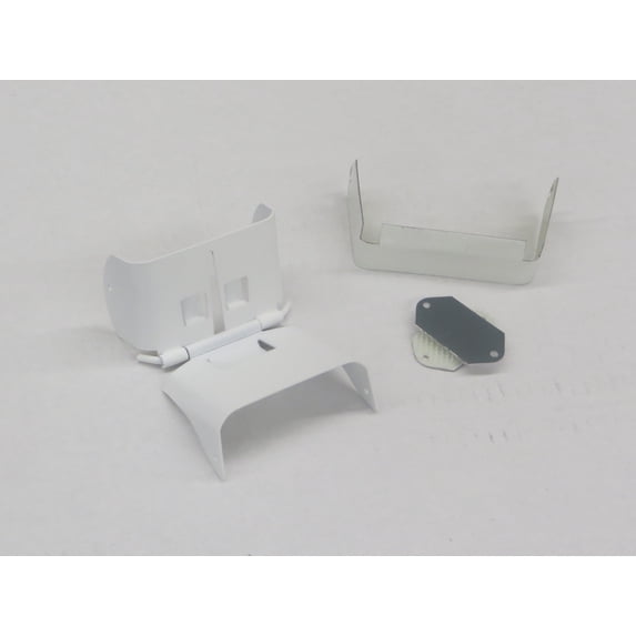 Downspout Extension Flip-Up Hinge for 3x4 B Style (3X4 B, WHITE ...